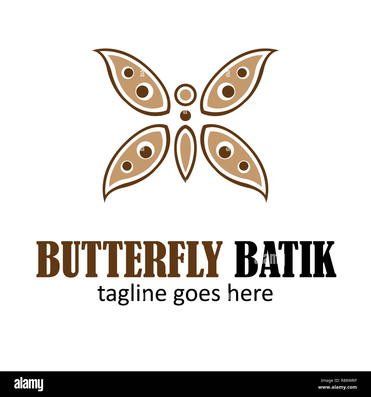 Butterfly Batik Logo Template. Best for your company branding Stock ...