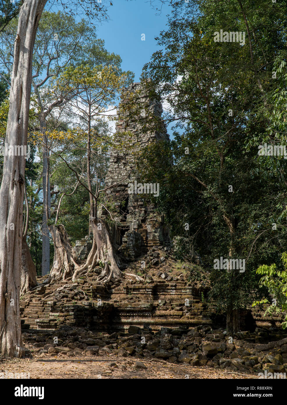 A stone temple at Angkor Wat in Cambodia Stock Photo - Alamy