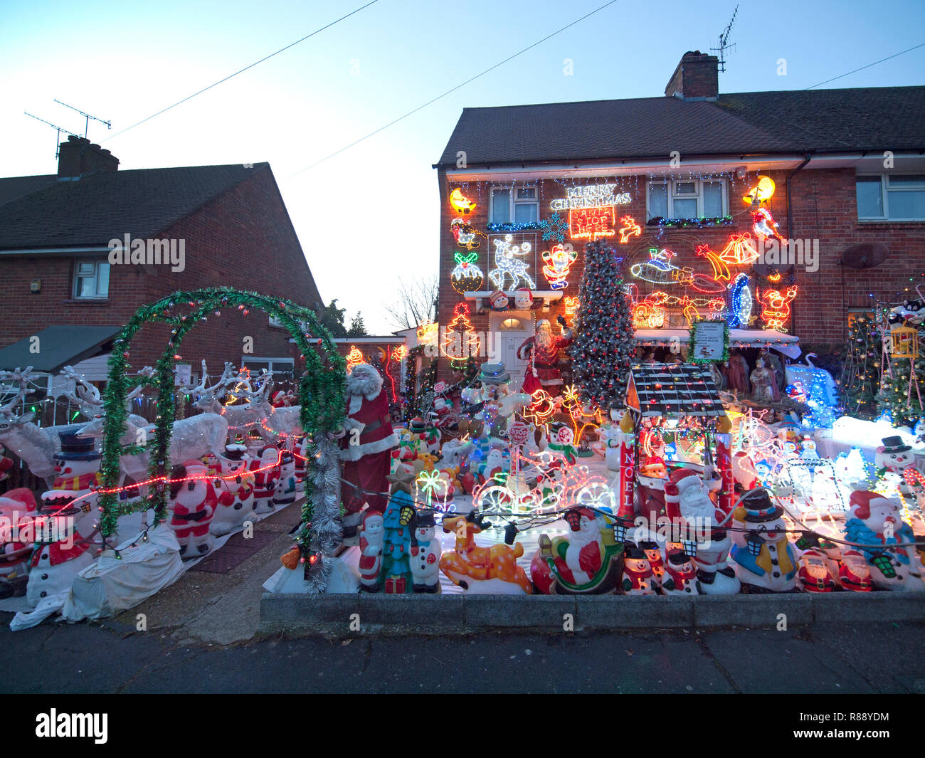 Hangleton christmas lights hi-res stock photography and images - Alamy
