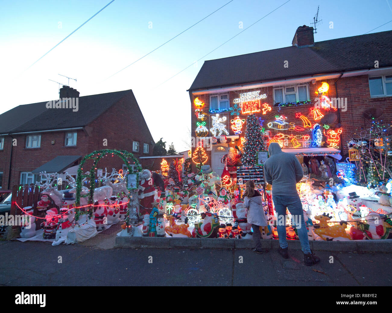 Hangleton christmas lights hi-res stock photography and images - Alamy