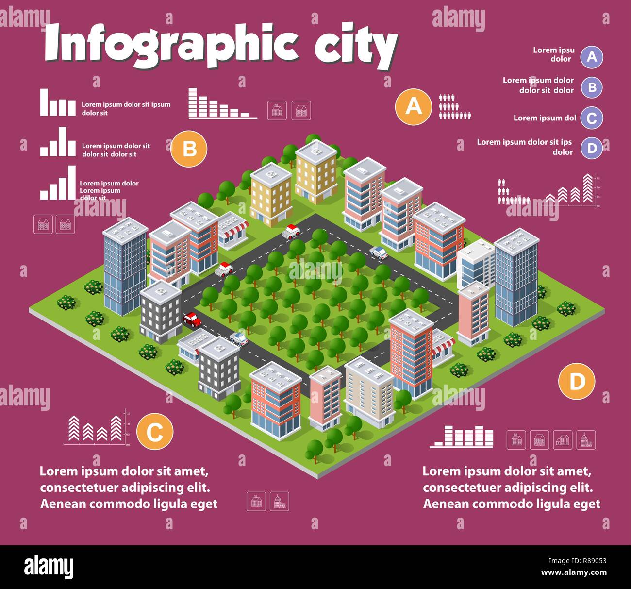 Car park recycle Stock Vector Images - Alamy