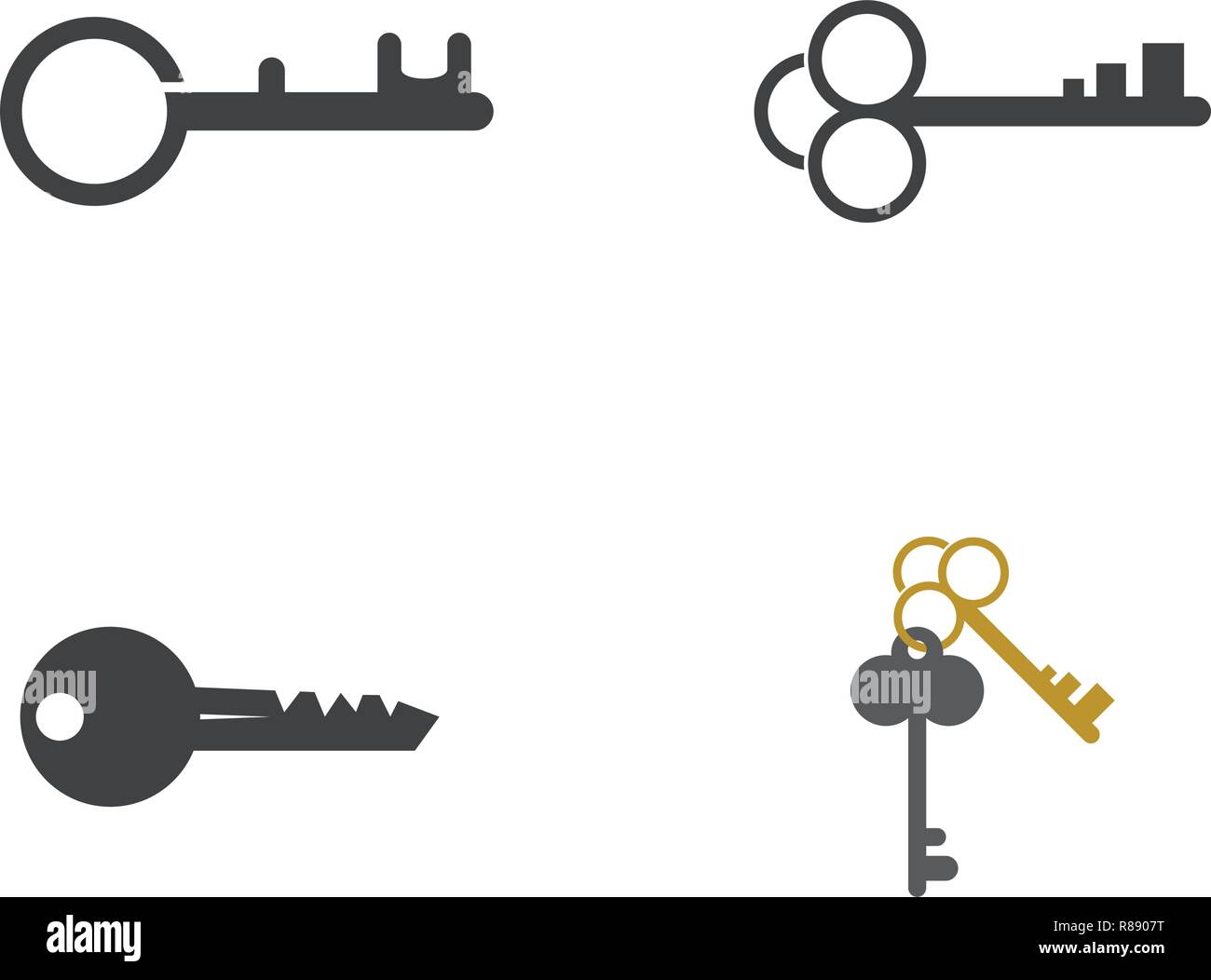 Car key template Stock Vector Images - Alamy