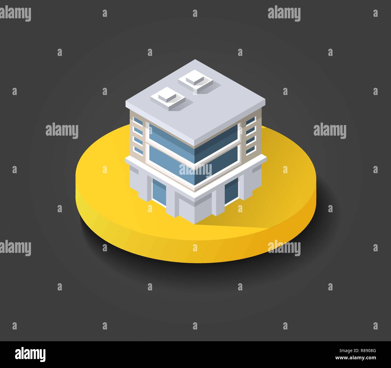 Empty shopping street Stock Vector Images - Alamy