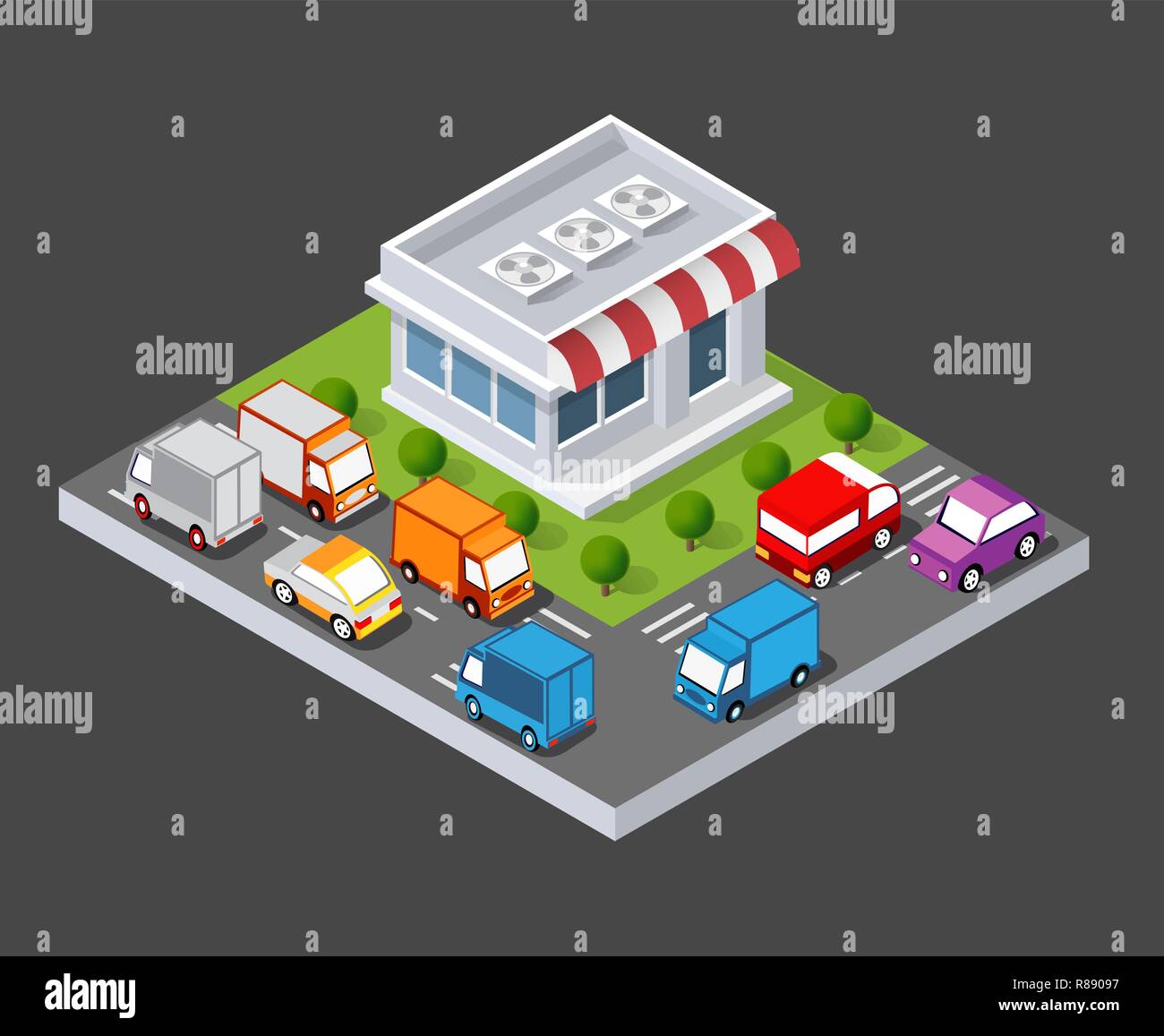 Mini supermarket Stock Vector Images - Alamy