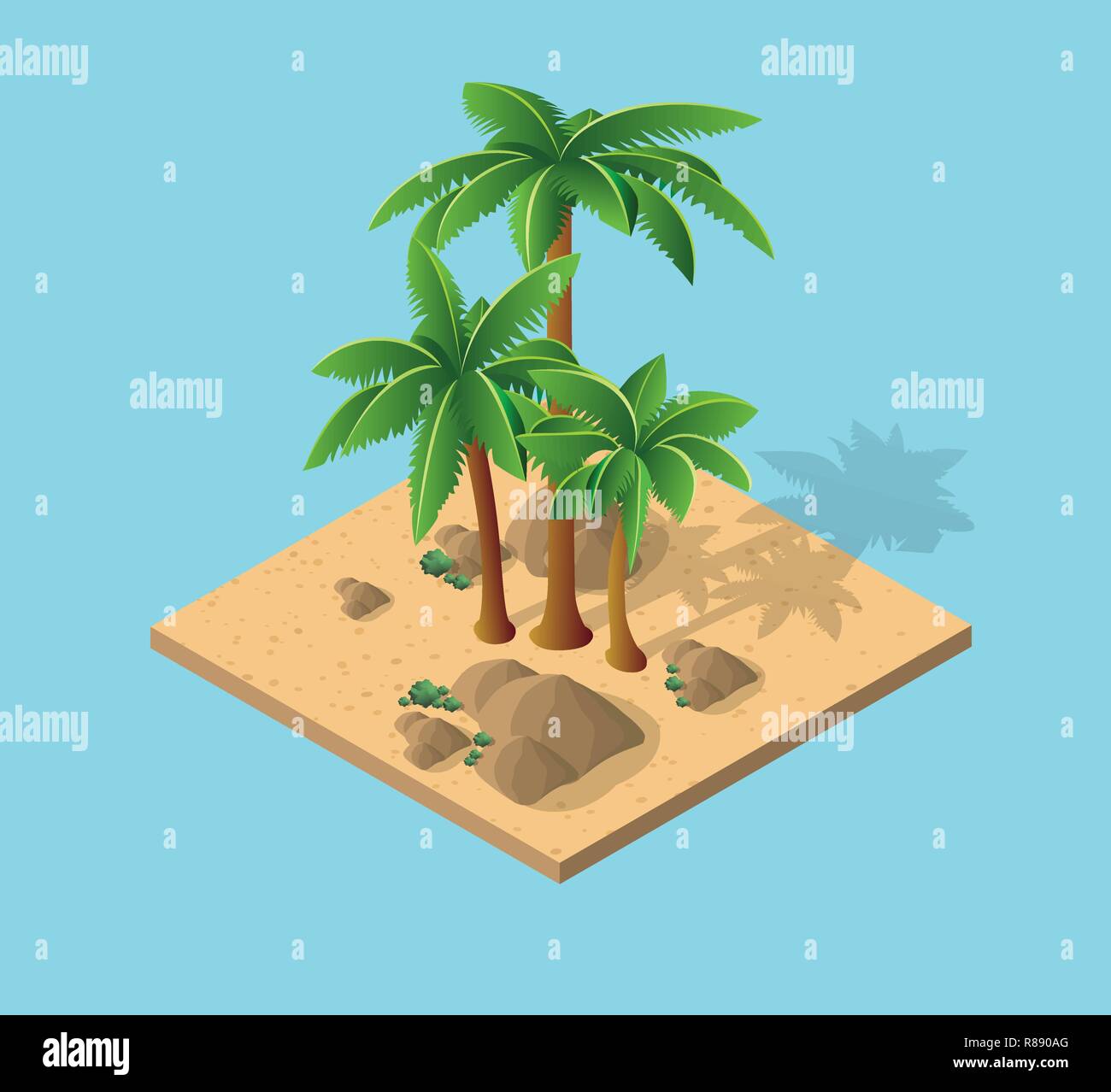 Desert country trees Stock Vector Images - Alamy