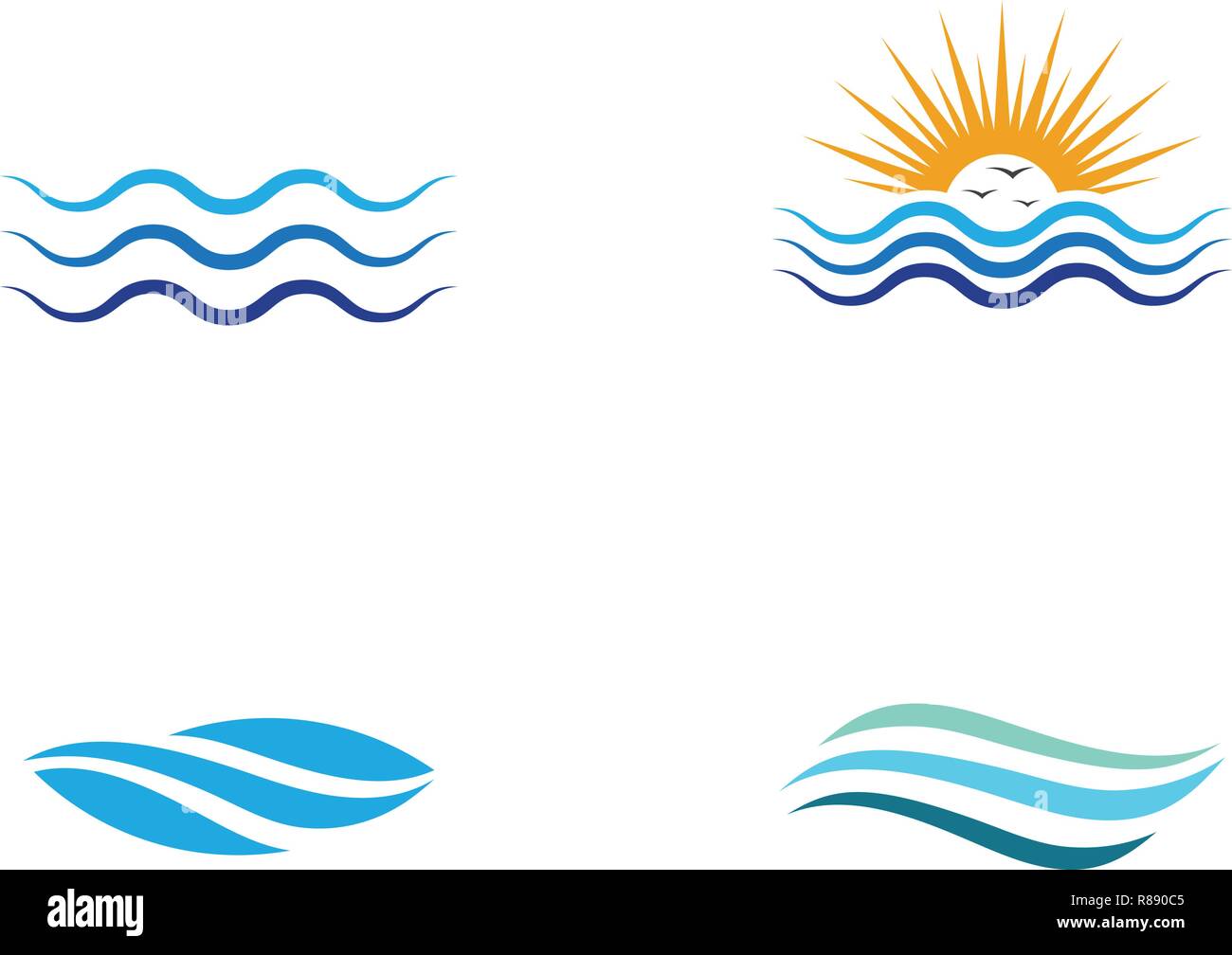 Wave icon hi-res stock photography and images - Alamy