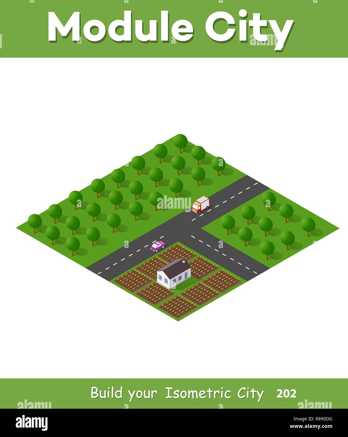 Isometric modules for construction the urban area of the city ...