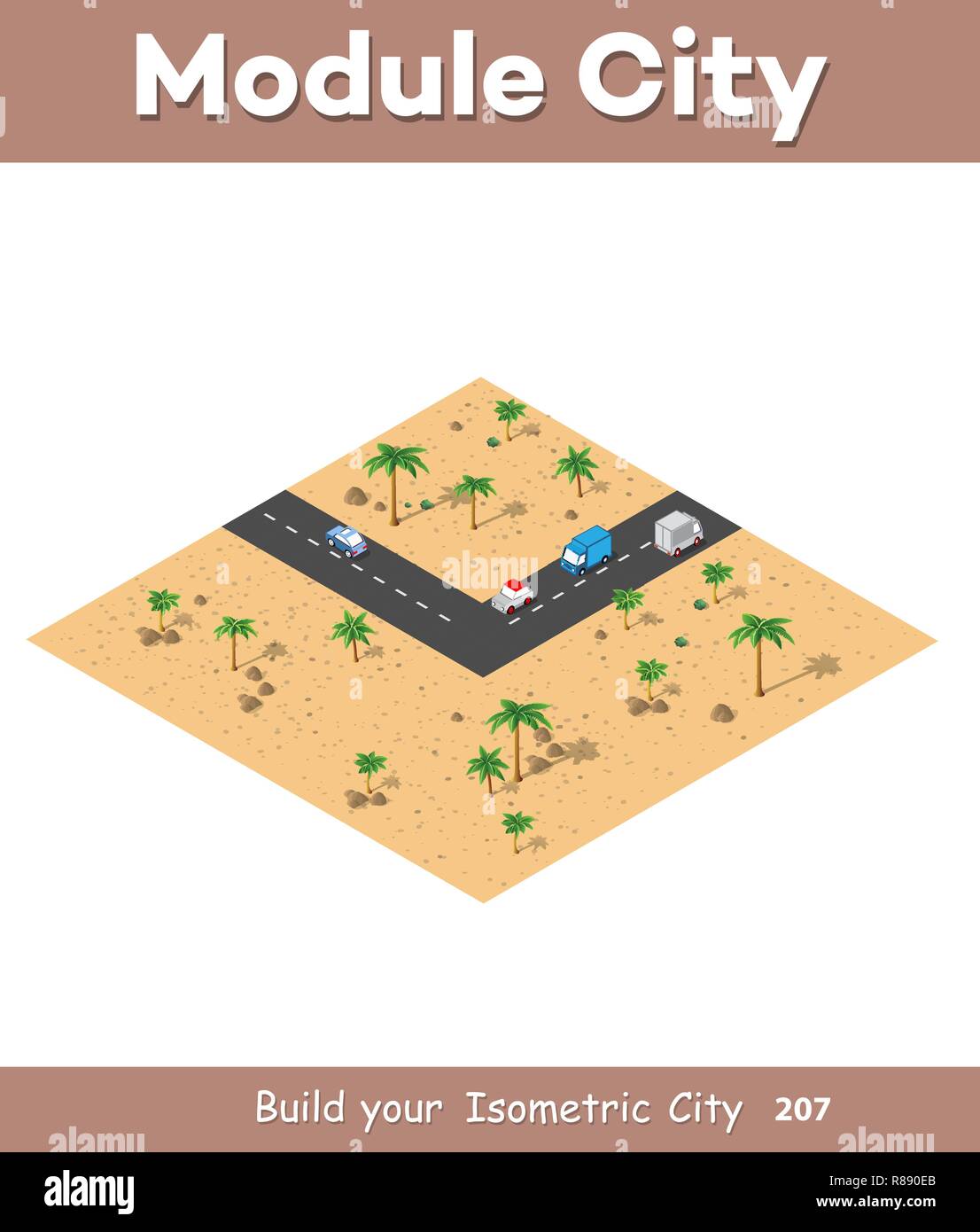 Isometric modules for construction the urban area of the city ...