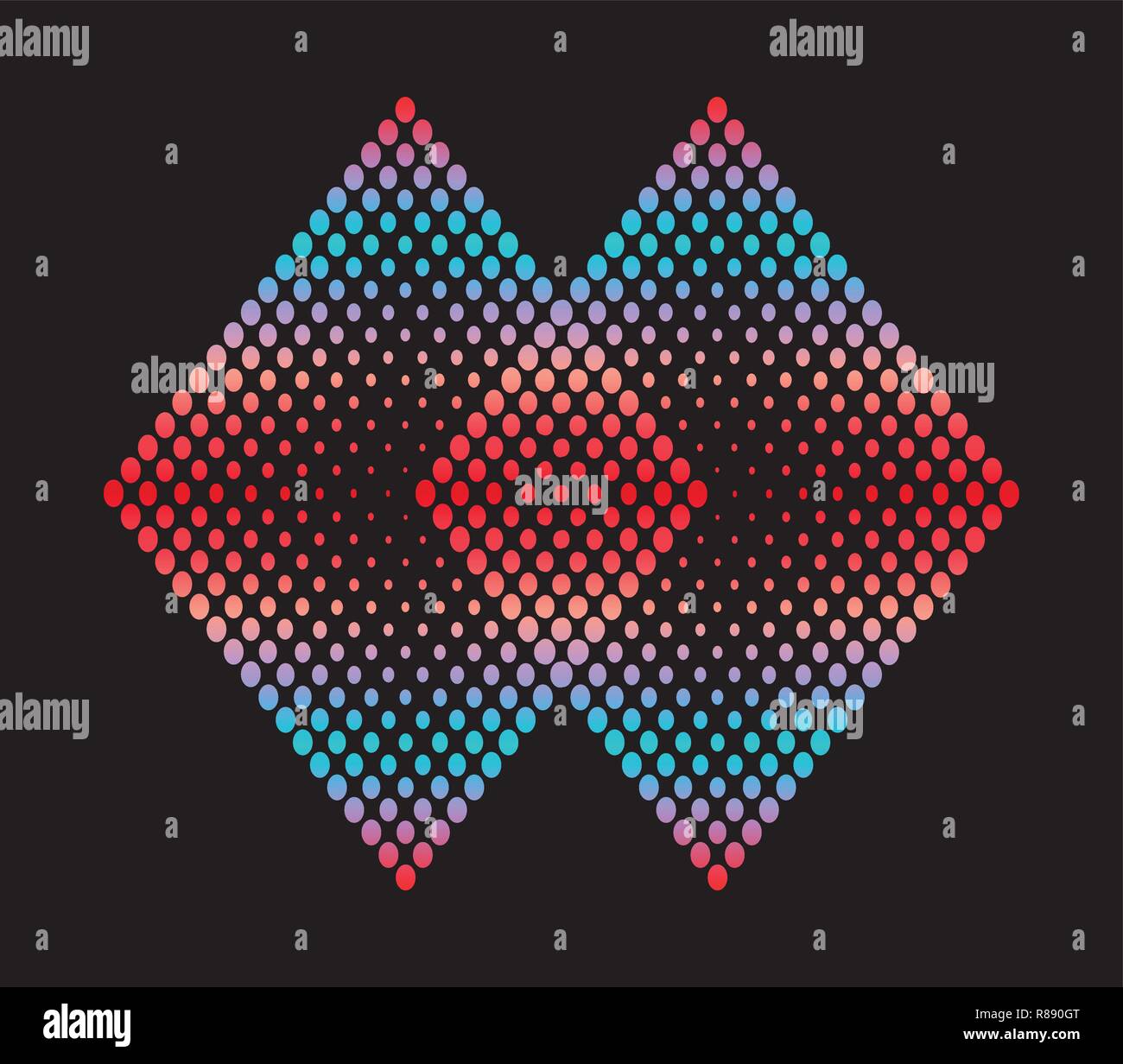 Halftone abstract pattern for printing on T-shirts, a template for ...