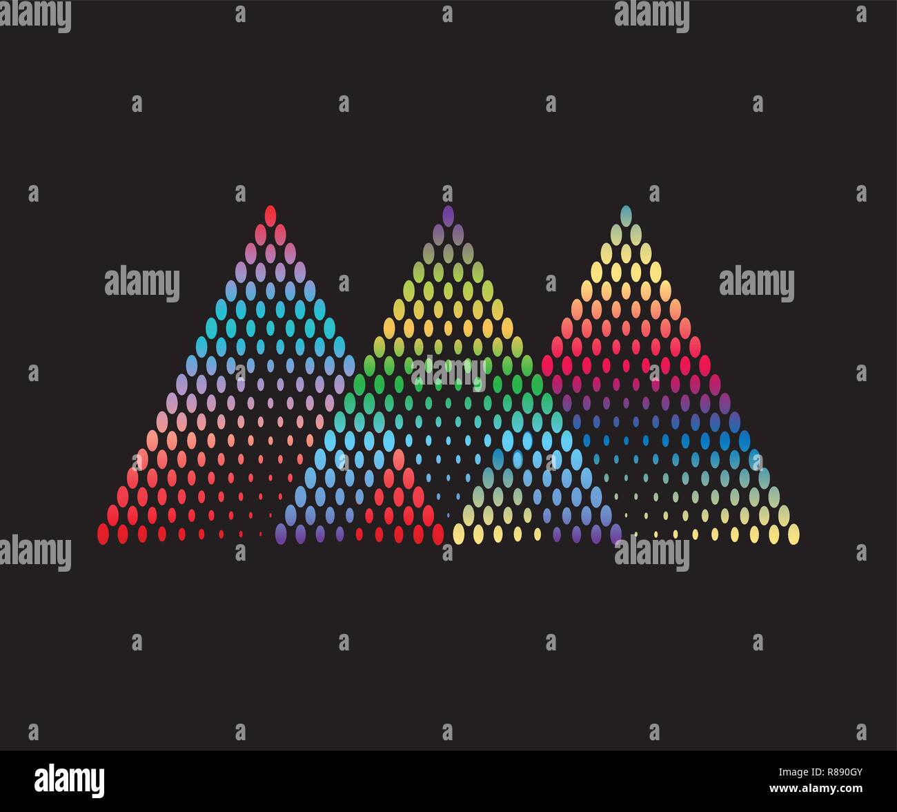 Halftone abstract pattern for printing on T-shirts, a template for ...