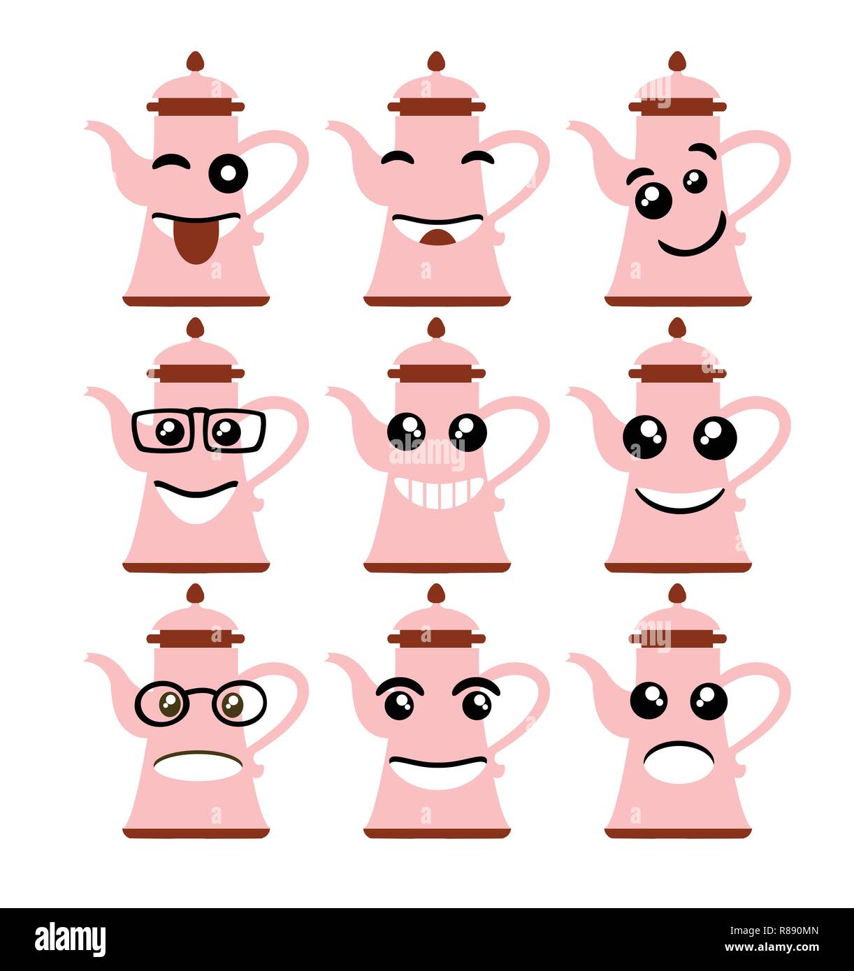 Kiss chat emoticon in Stock Vector Images - Alamy