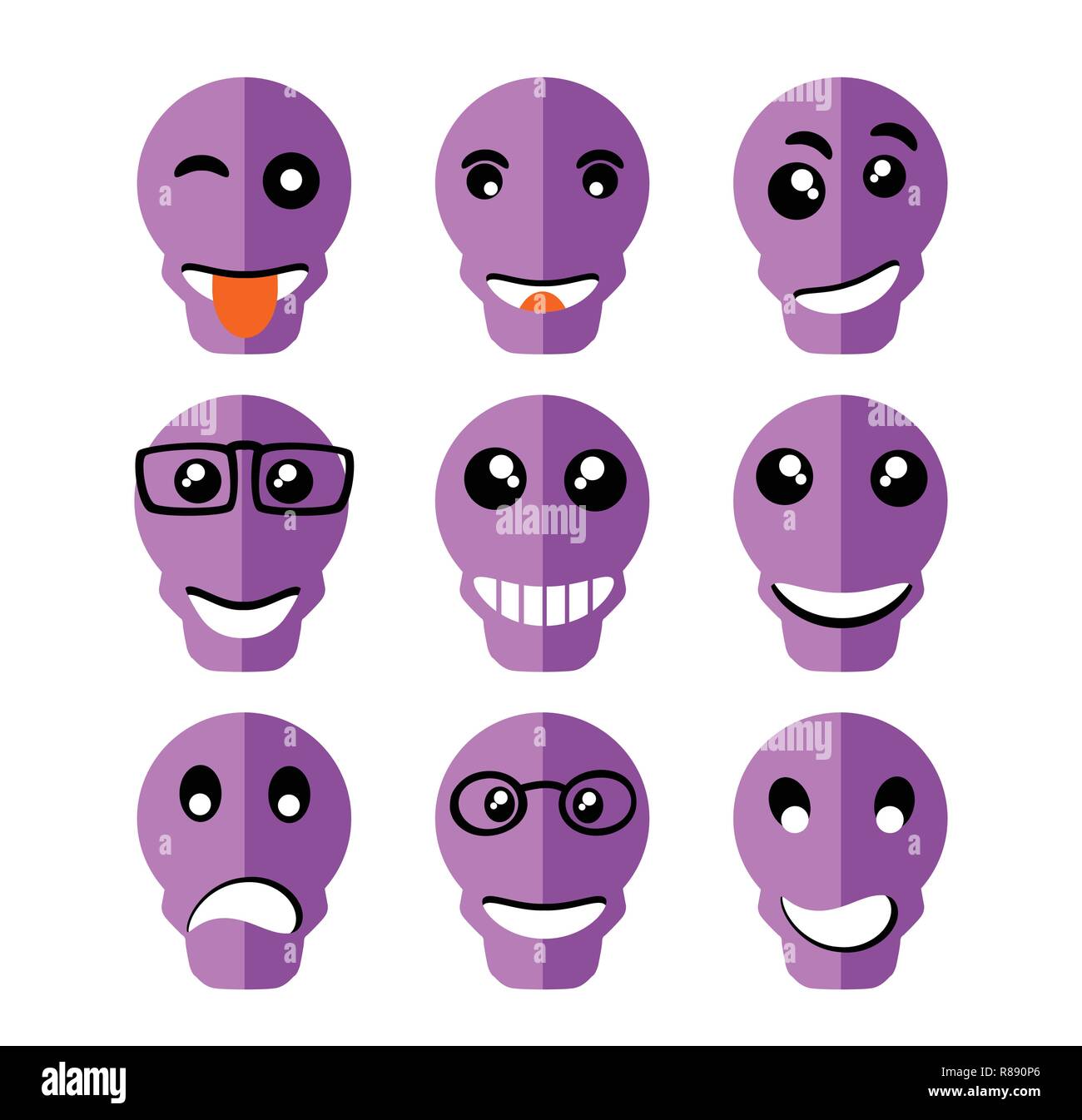 Dead emoji icon vector vectors hi-res stock photography and images - Alamy