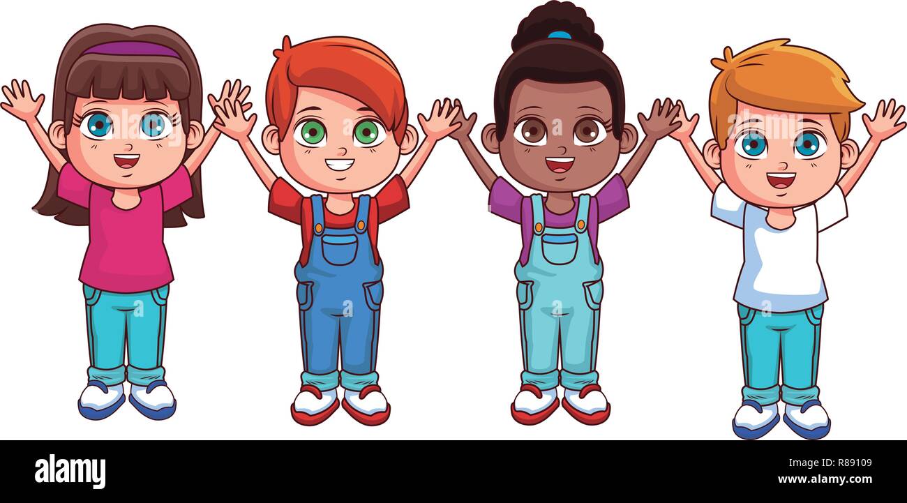 cute children cartoon Stock Vector Image & Art - Alamy