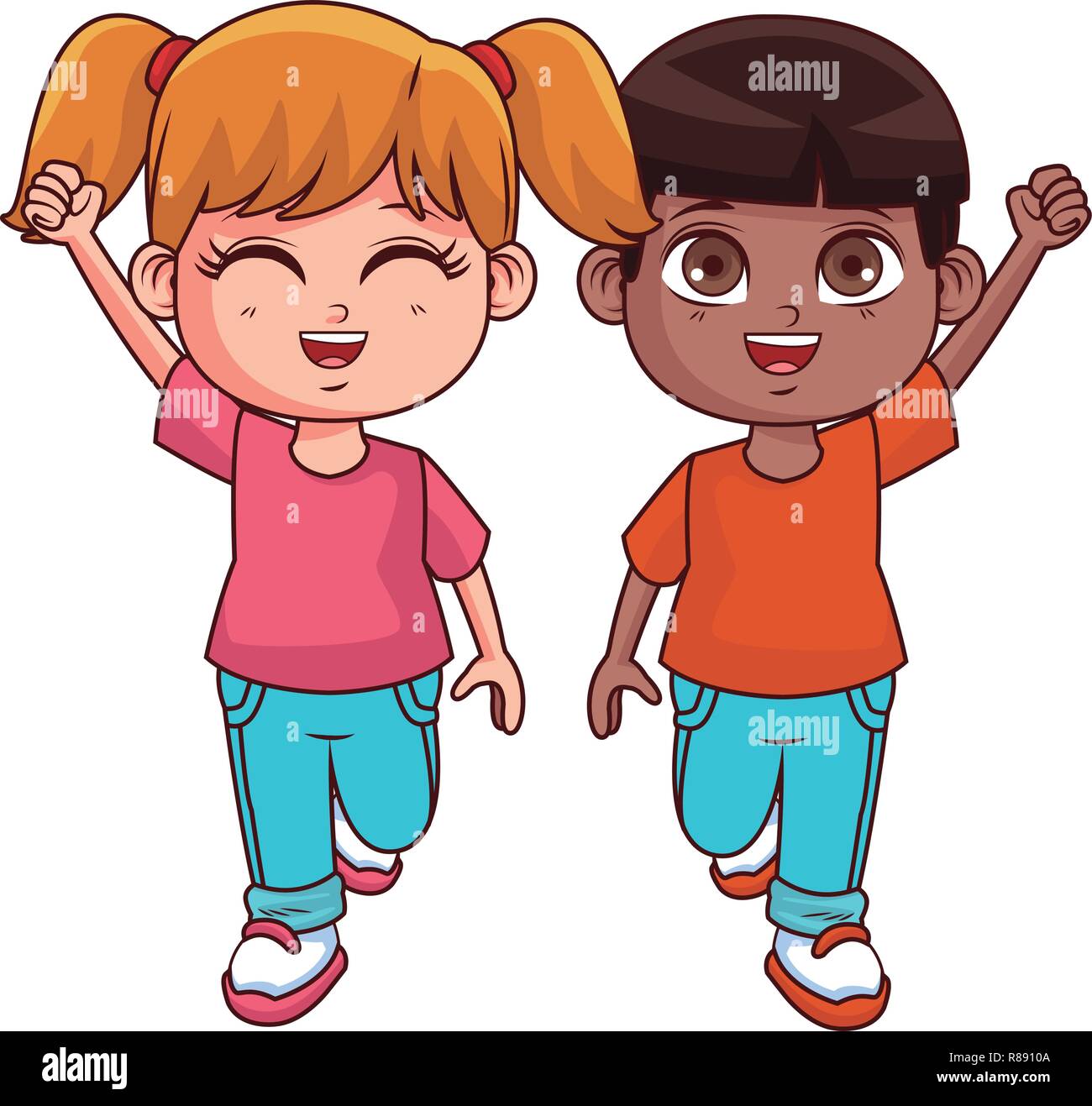 cute children cartoon Stock Vector Image & Art - Alamy