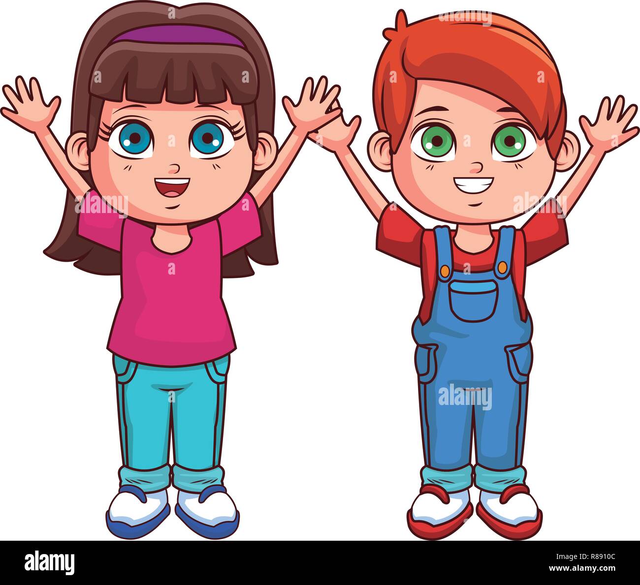cute children cartoon Stock Vector Image & Art - Alamy