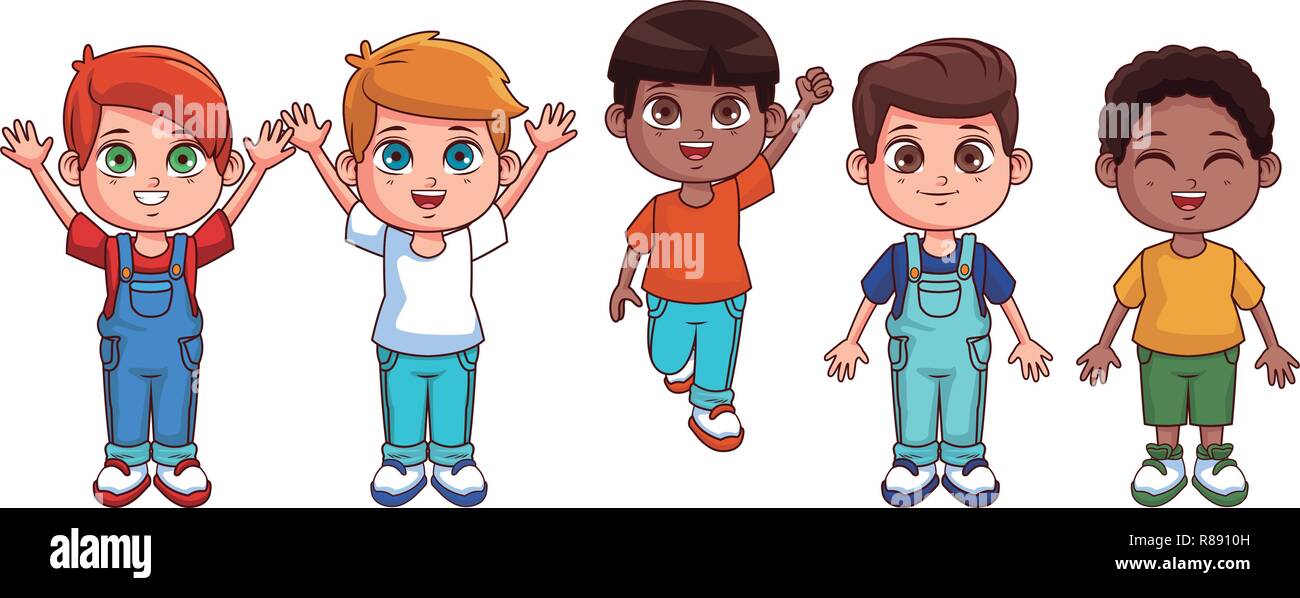 cute children cartoon Stock Vector Image & Art - Alamy