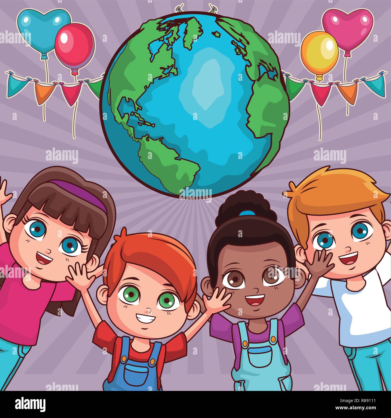 cute children cartoon Stock Vector Image & Art - Alamy