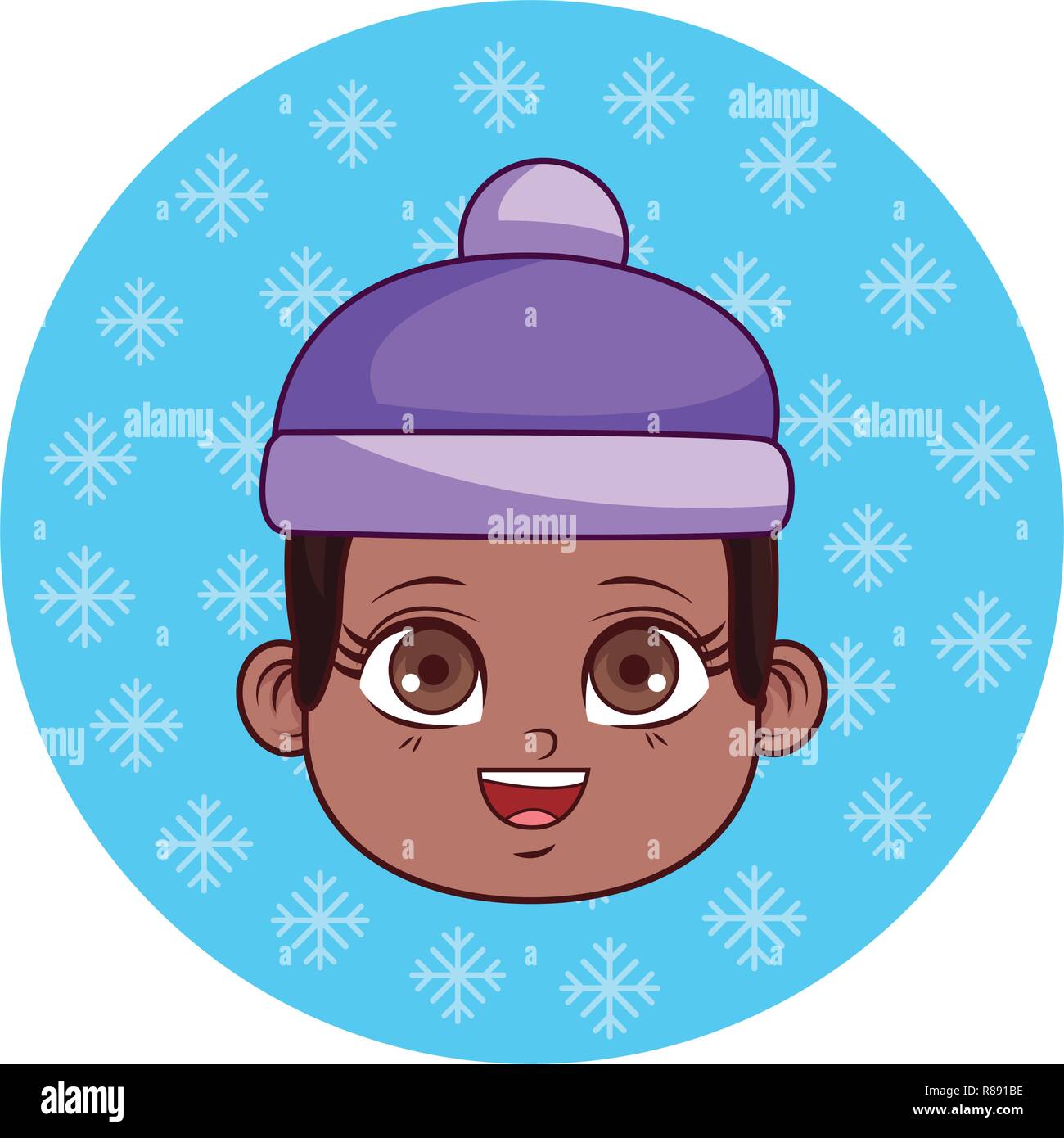 cute winter boy cartoon Stock Vector Image & Art - Alamy