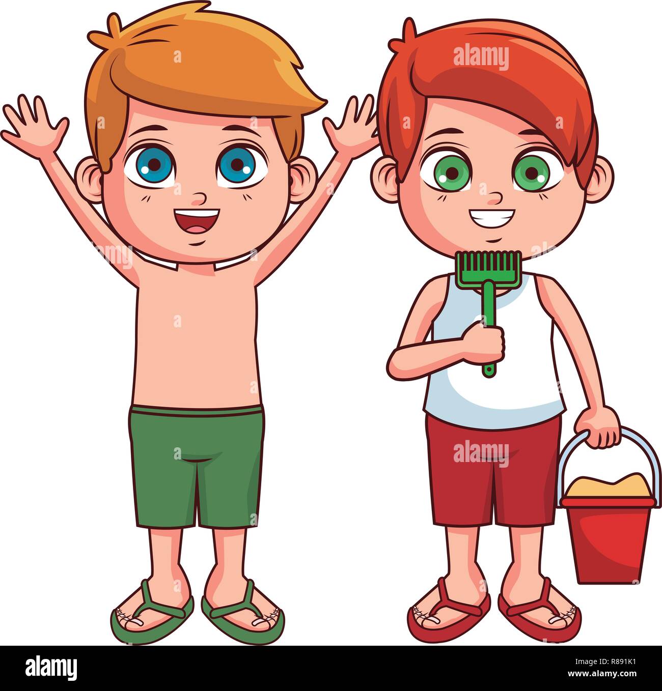 cute boys cartoon Stock Vector Image & Art - Alamy
