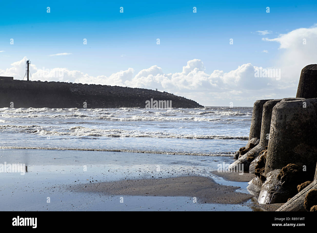 Aberavon Beach at Port Talbot, S. Wales UK Stock Photo - Alamy