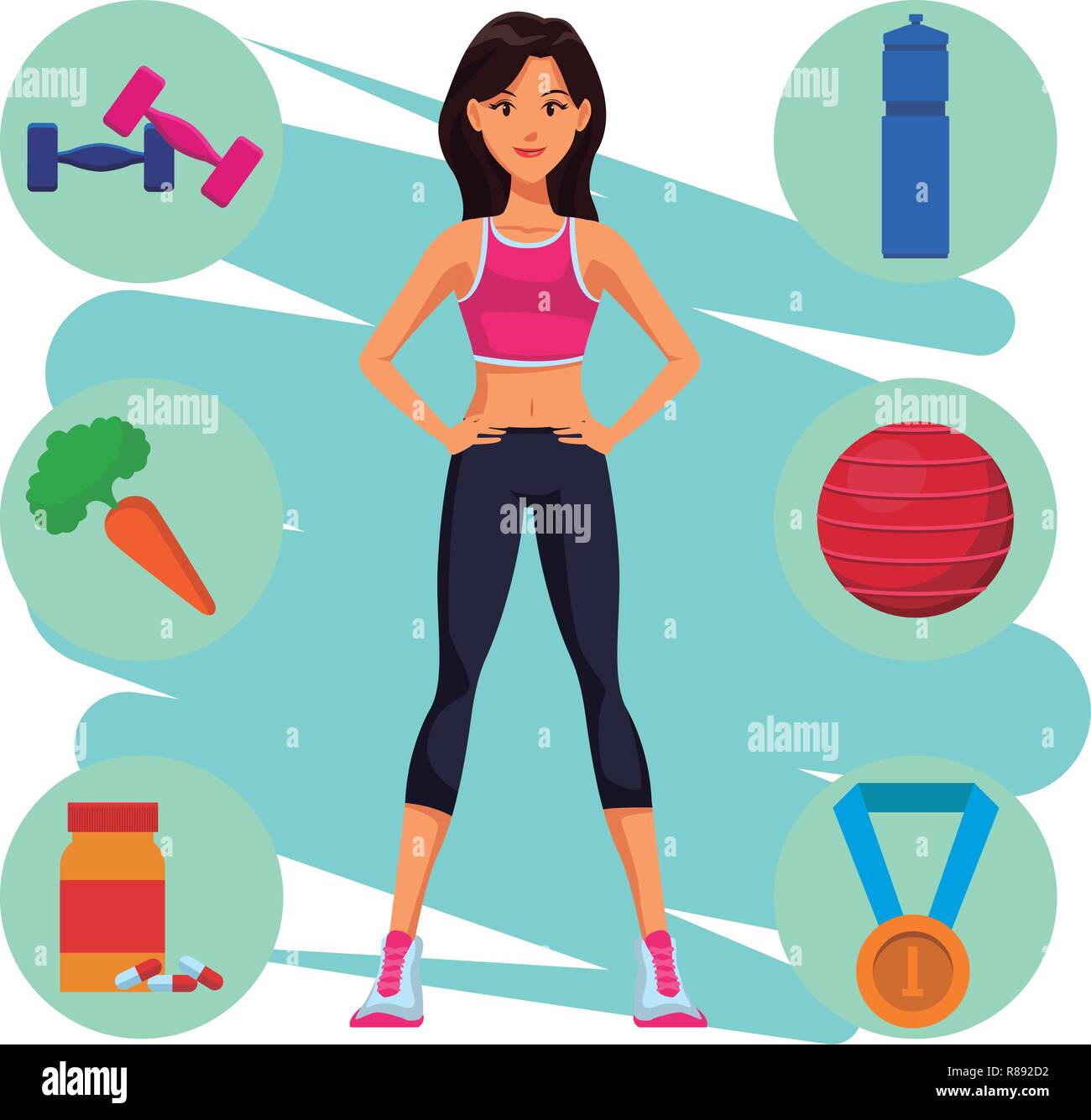 Fitness Girl Cartoon Images at Aurora Mcdonald blog