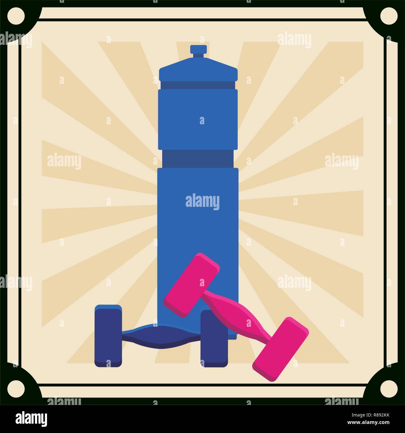 workout gym element cartoon Stock Vector Image & Art - Alamy