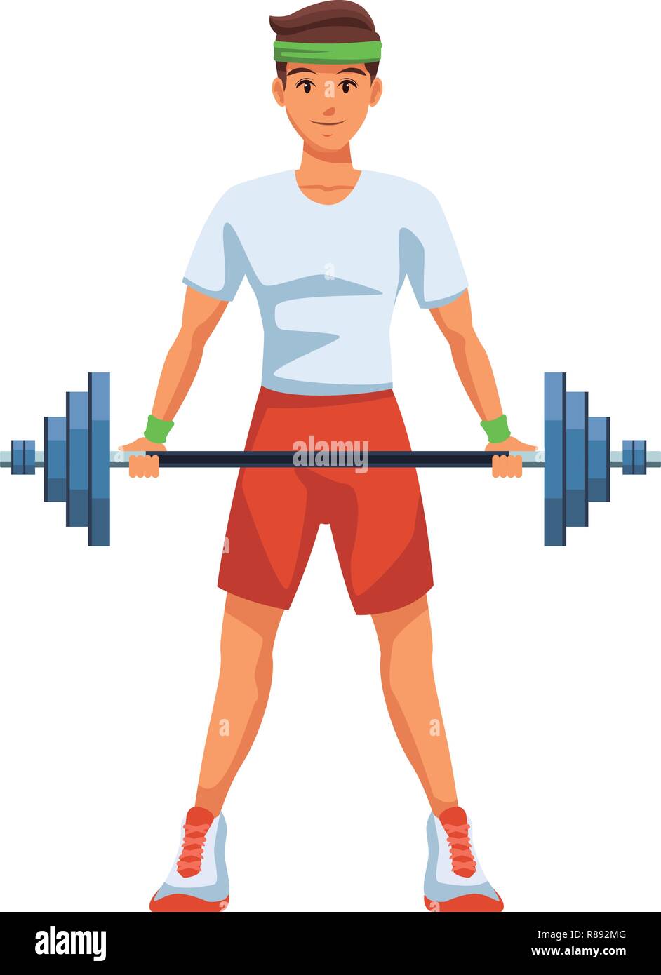 fit man doing exercise Stock Vector Image & Art - Alamy