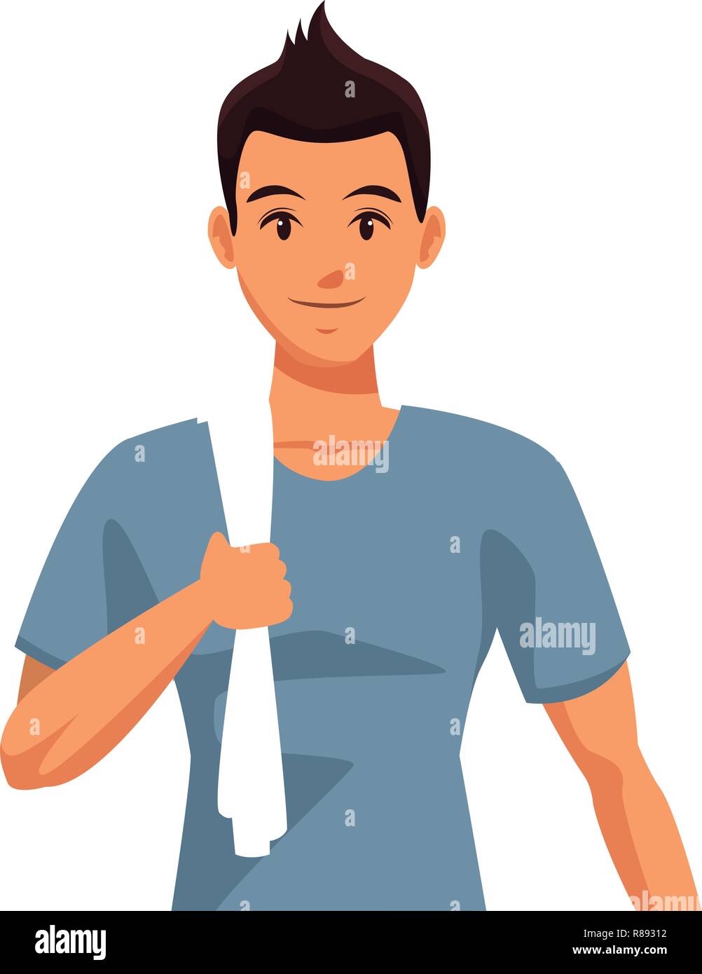 Man sportswear doing yoga Stock Vector Images - Alamy