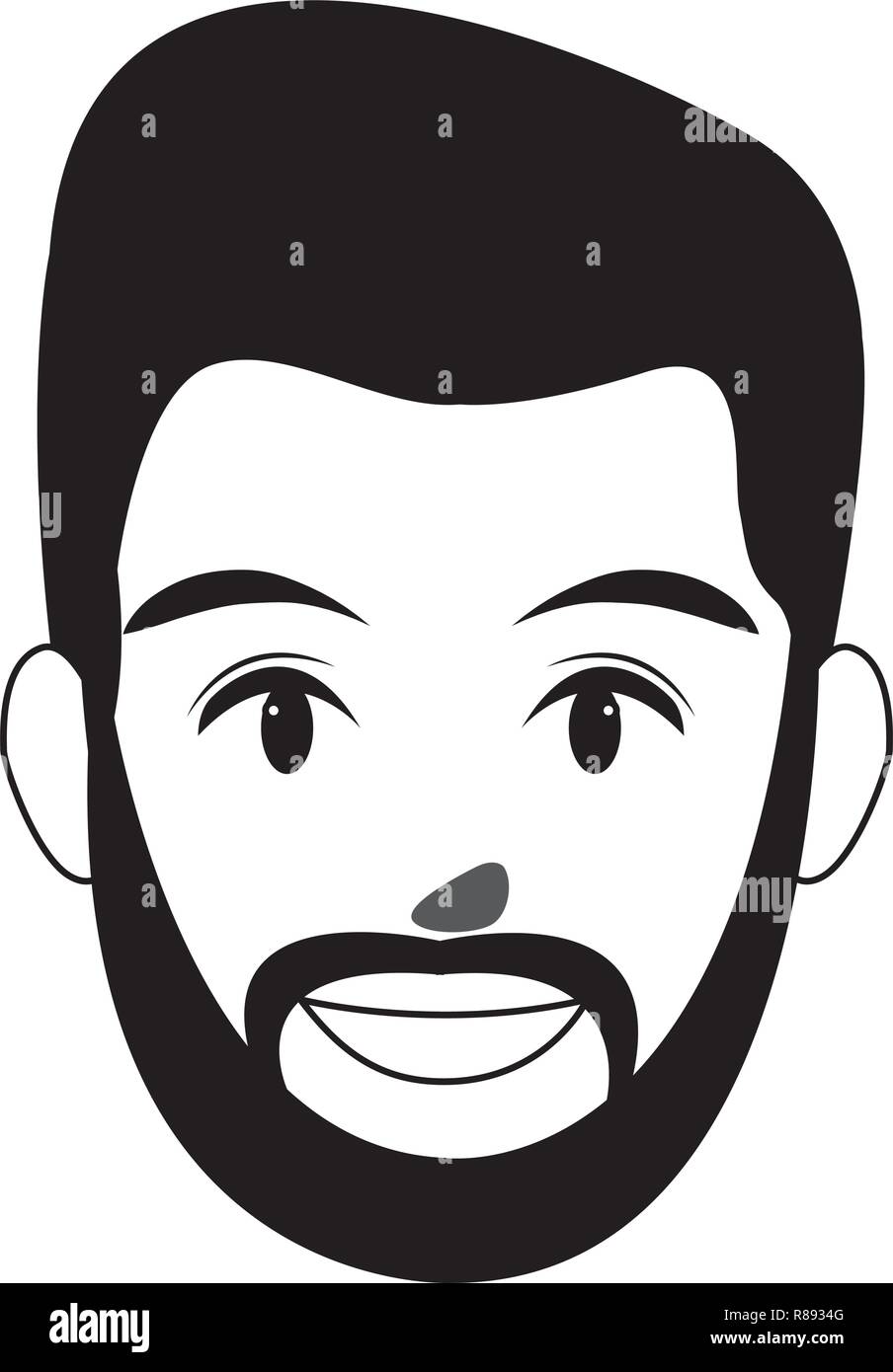 cute man face cartoon Stock Vector Image & Art - Alamy