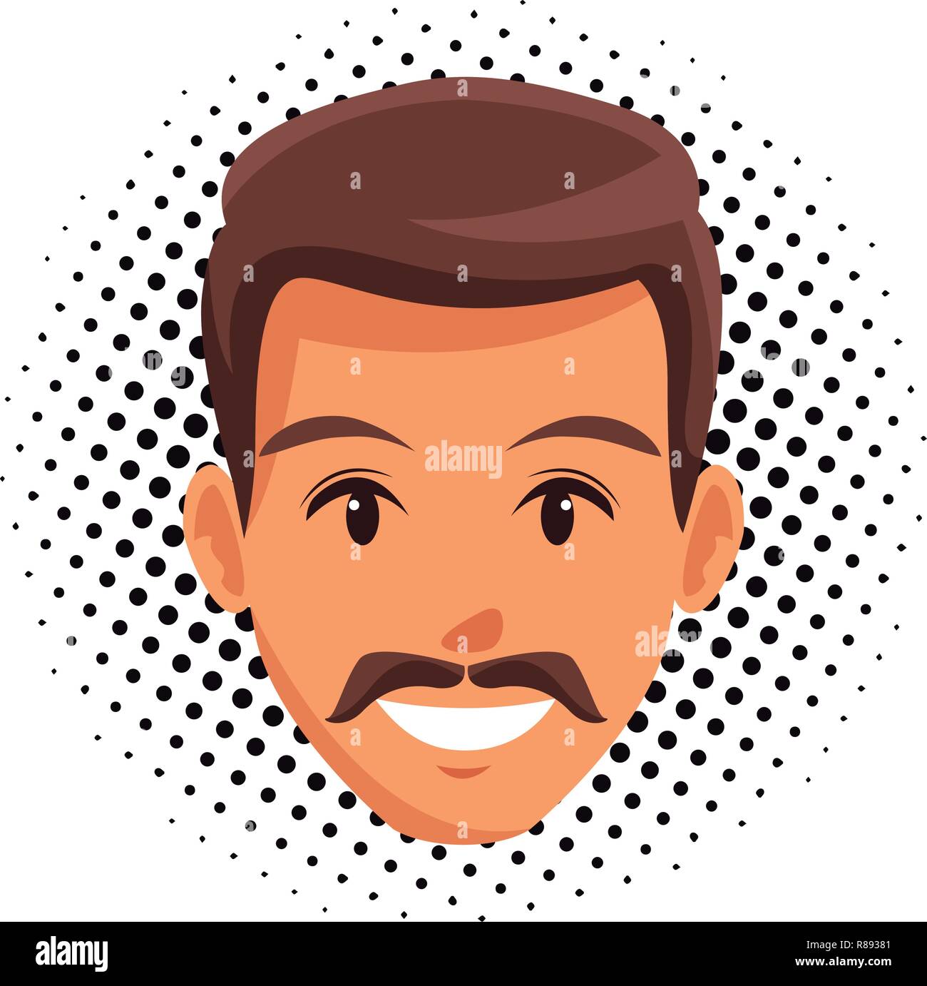 cute man face cartoon Stock Vector Image & Art - Alamy