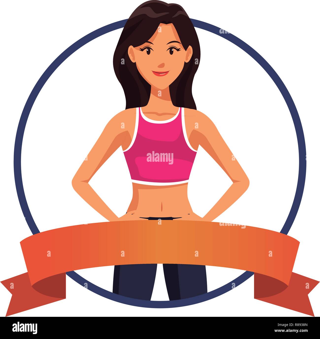 fitness woman body Stock Vector Image & Art - Alamy