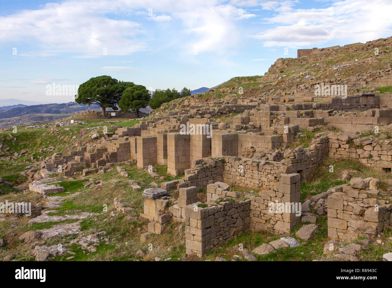 The ruins of the ancient city of Pergamon in Turkey Stock Photo - Alamy