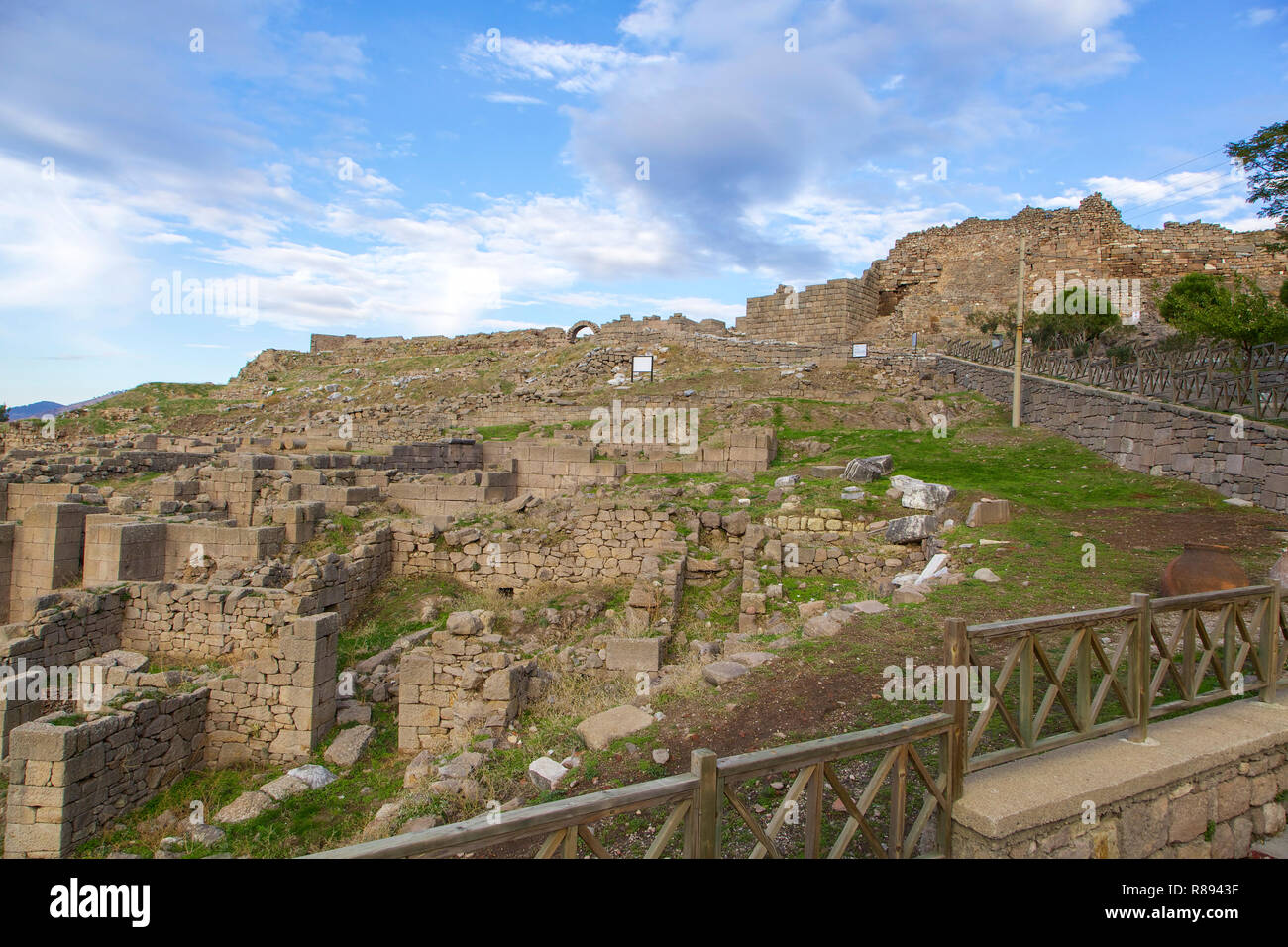 The ruins of the ancient city of Pergamon in Turkey Stock Photo - Alamy