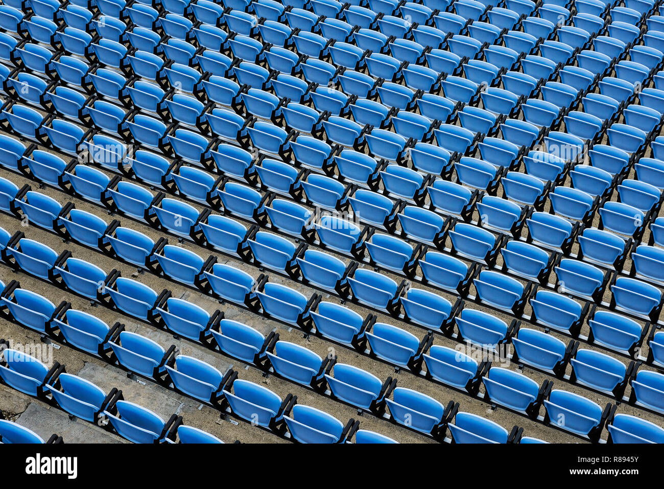 Blue stadium seats hi-res stock photography and images - Alamy