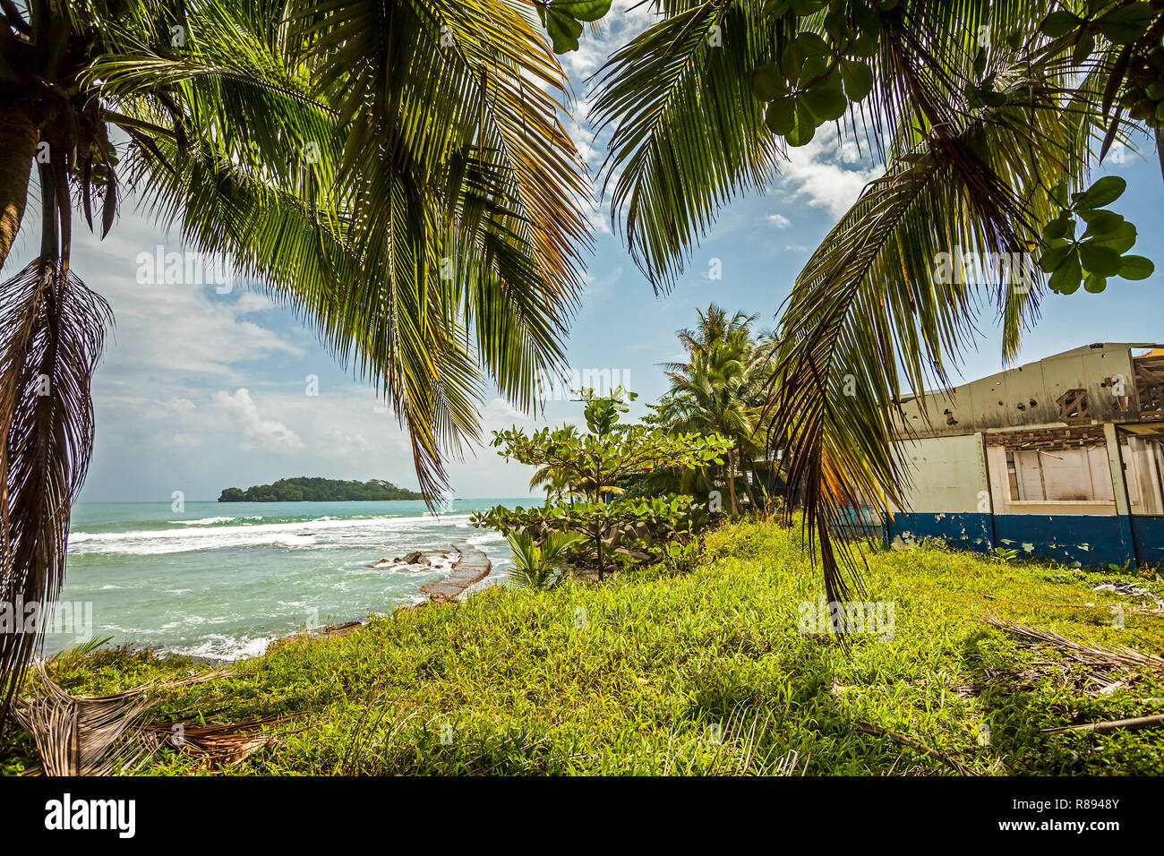 Port Limon seaport in Costa Rica Stock Photo - Alamy