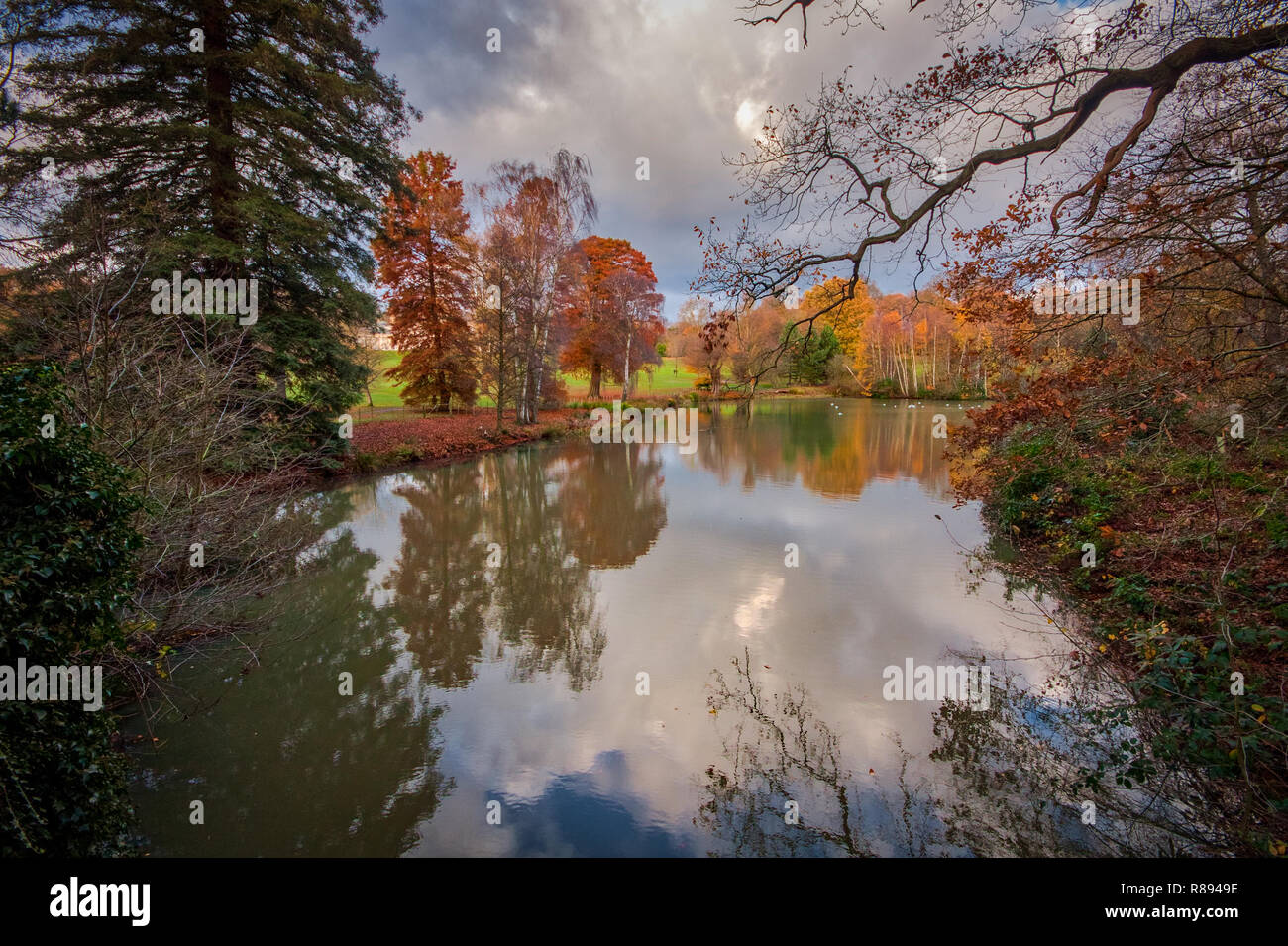 North London park Hampstead Heath on an autumn sunny day Stock Photo ...