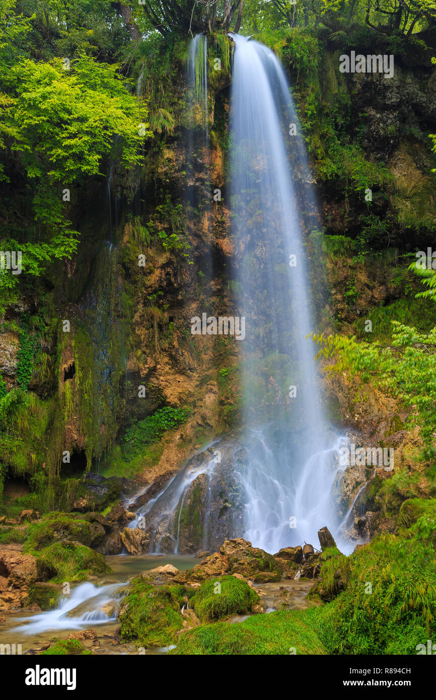 Famous Gostilje waterfalls in Zlatibor surroundings, west Serbia Stock ...