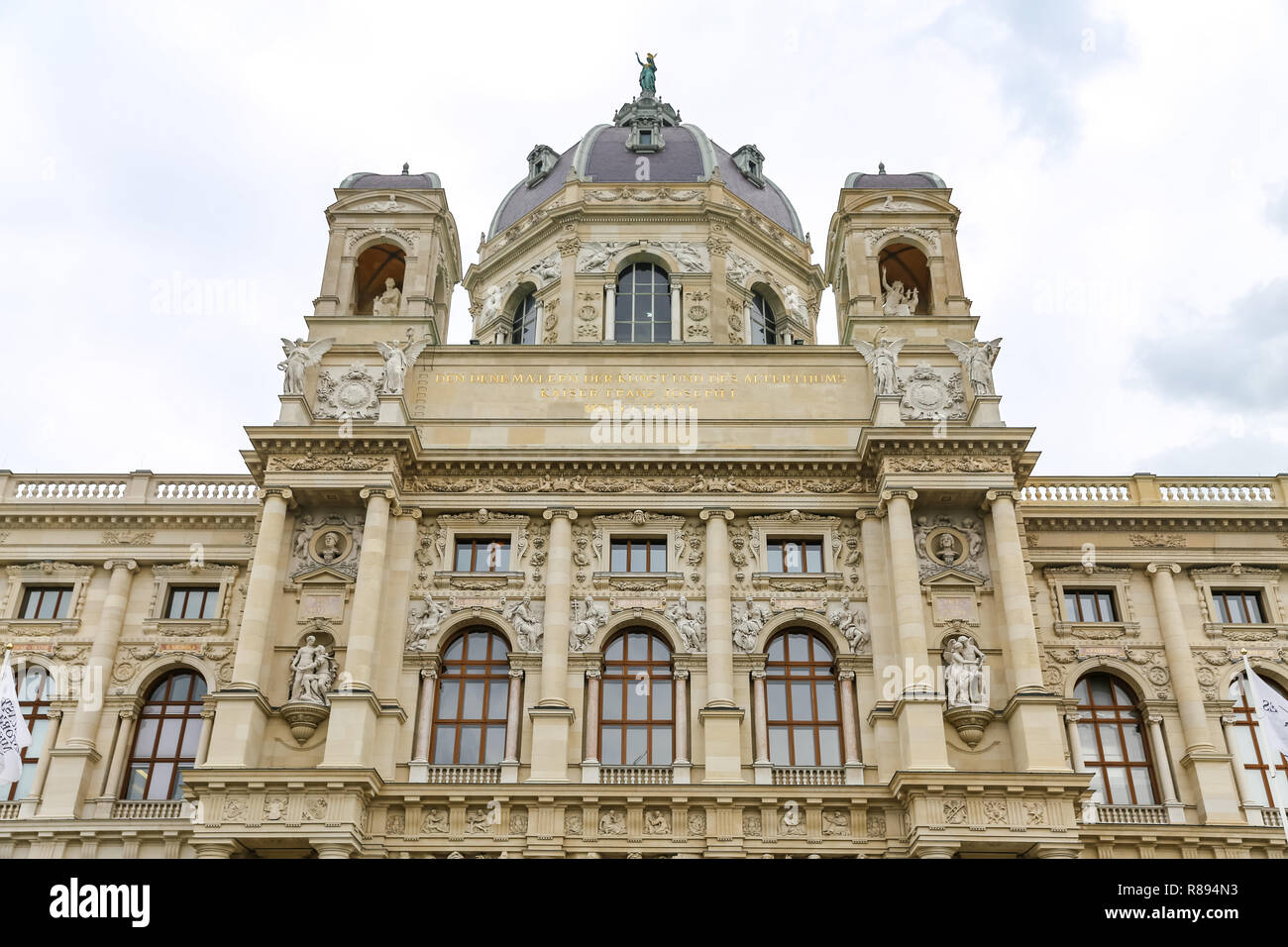 Facade of Kunsthistorisches Museum in Vienna City, Austria Stock Photo ...
