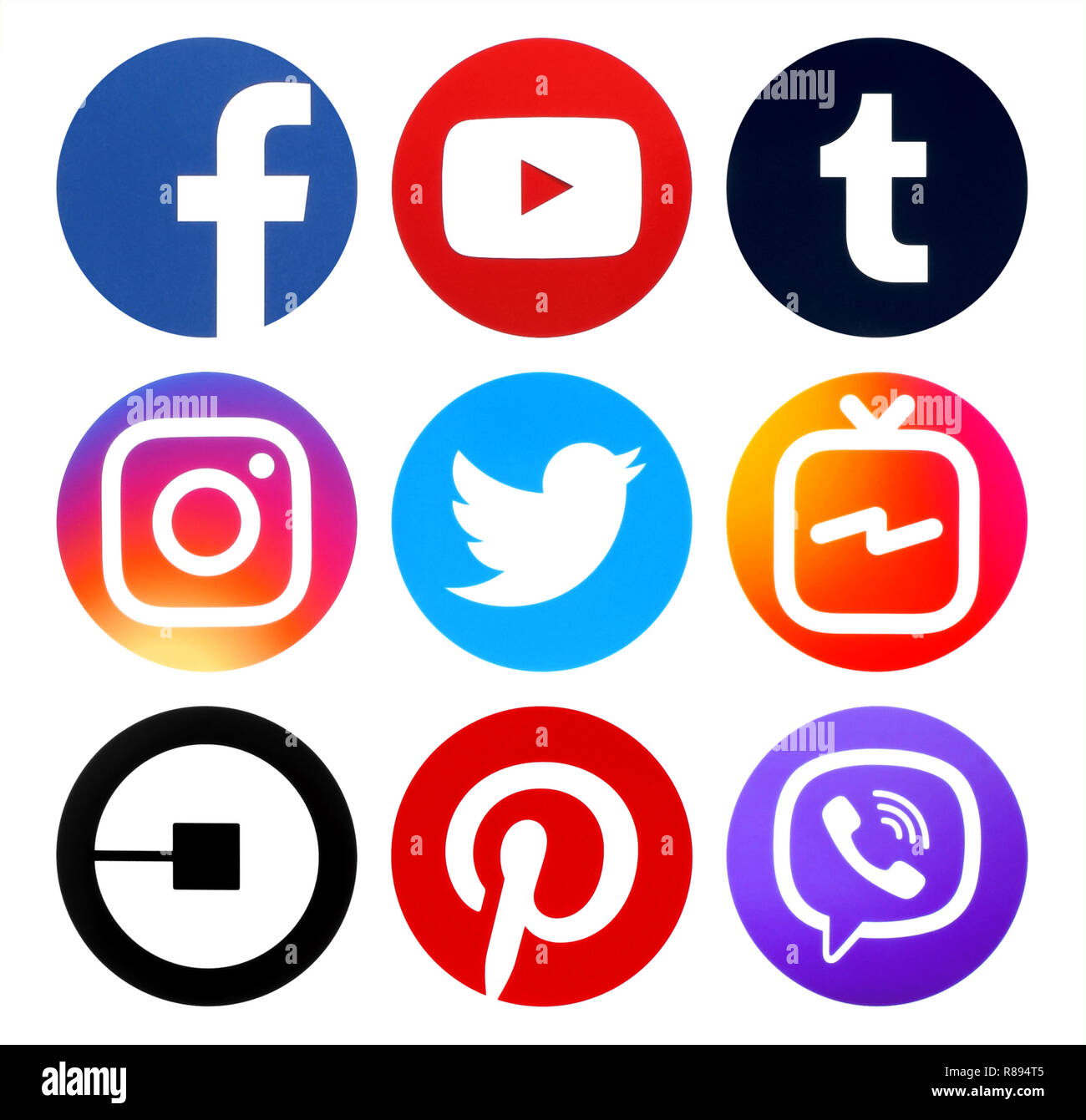 Circle Facebook Icons
