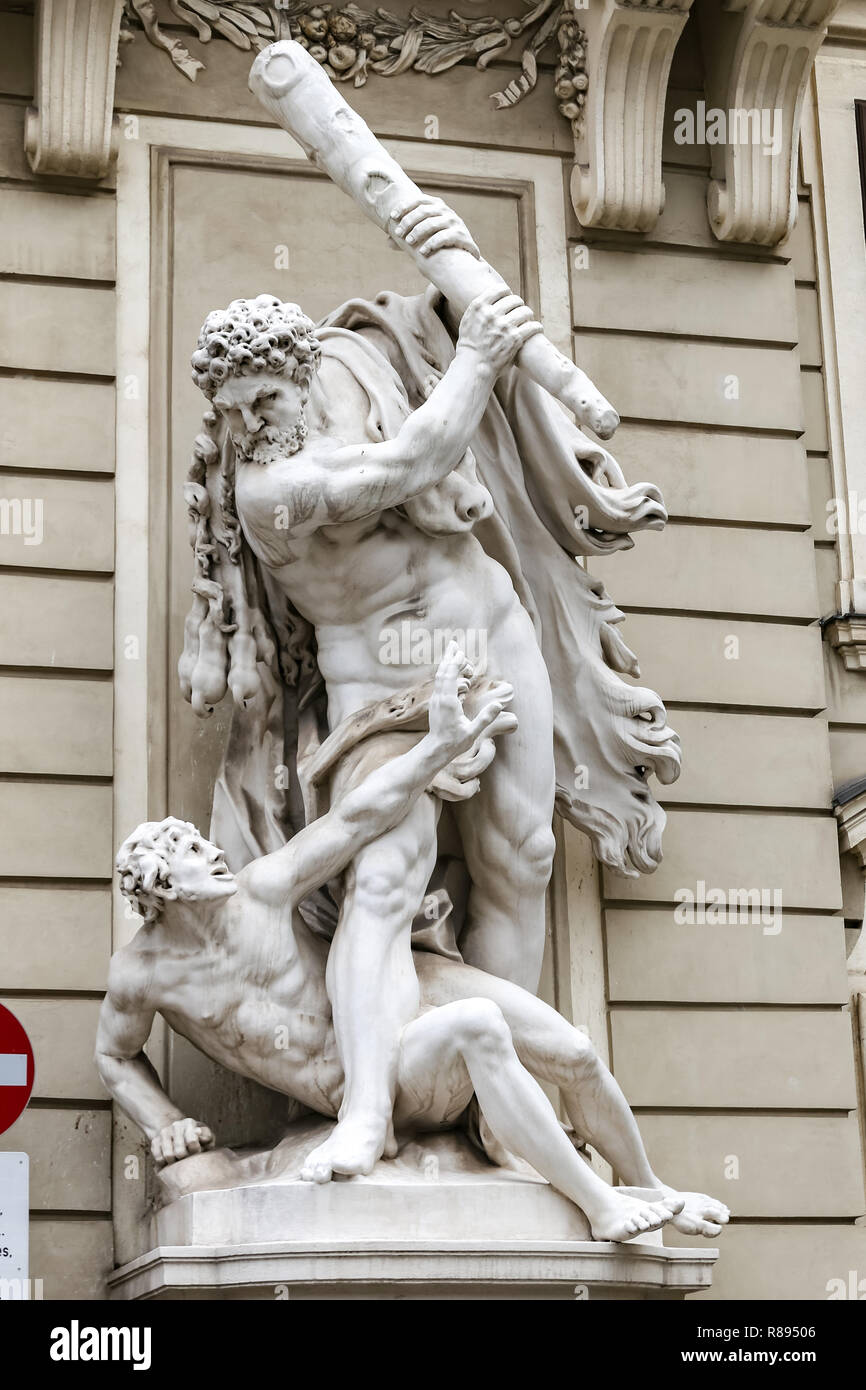 Statue in Hofburg Palace, Vienna City, Austria Stock Photo - Alamy