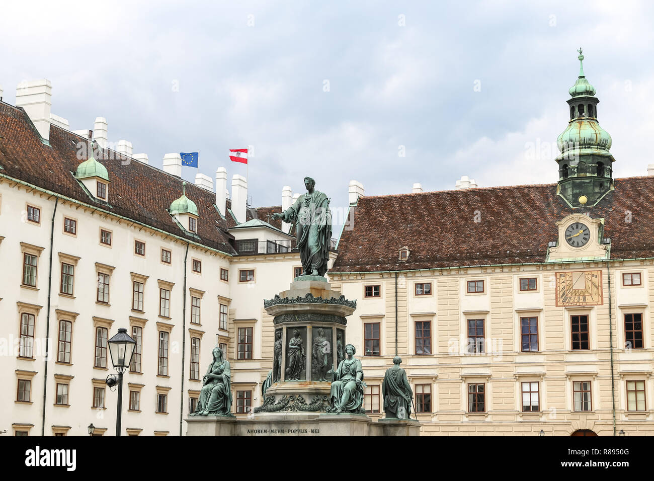 Statue in Hofburg Palace, Vienna City, Austria Stock Photo - Alamy