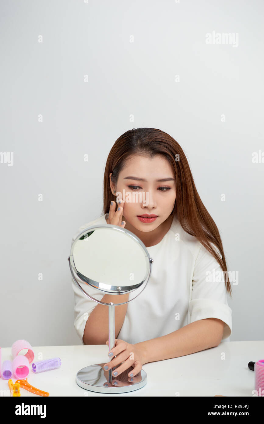 Old woman young woman mirror hi-res stock photography and images - Alamy