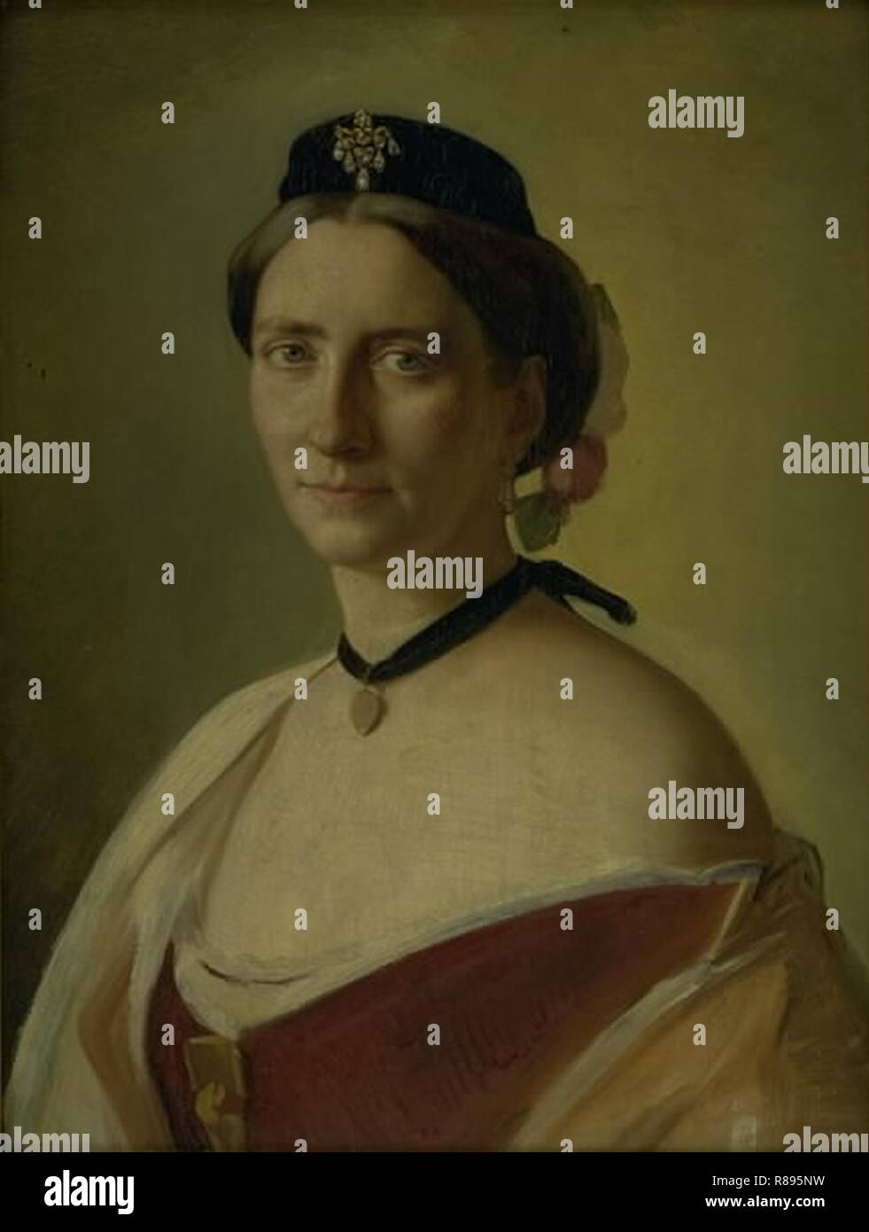 Carl Bloch - The Artist's Wife Alma Bloch née Trepka Stock Photo - Alamy