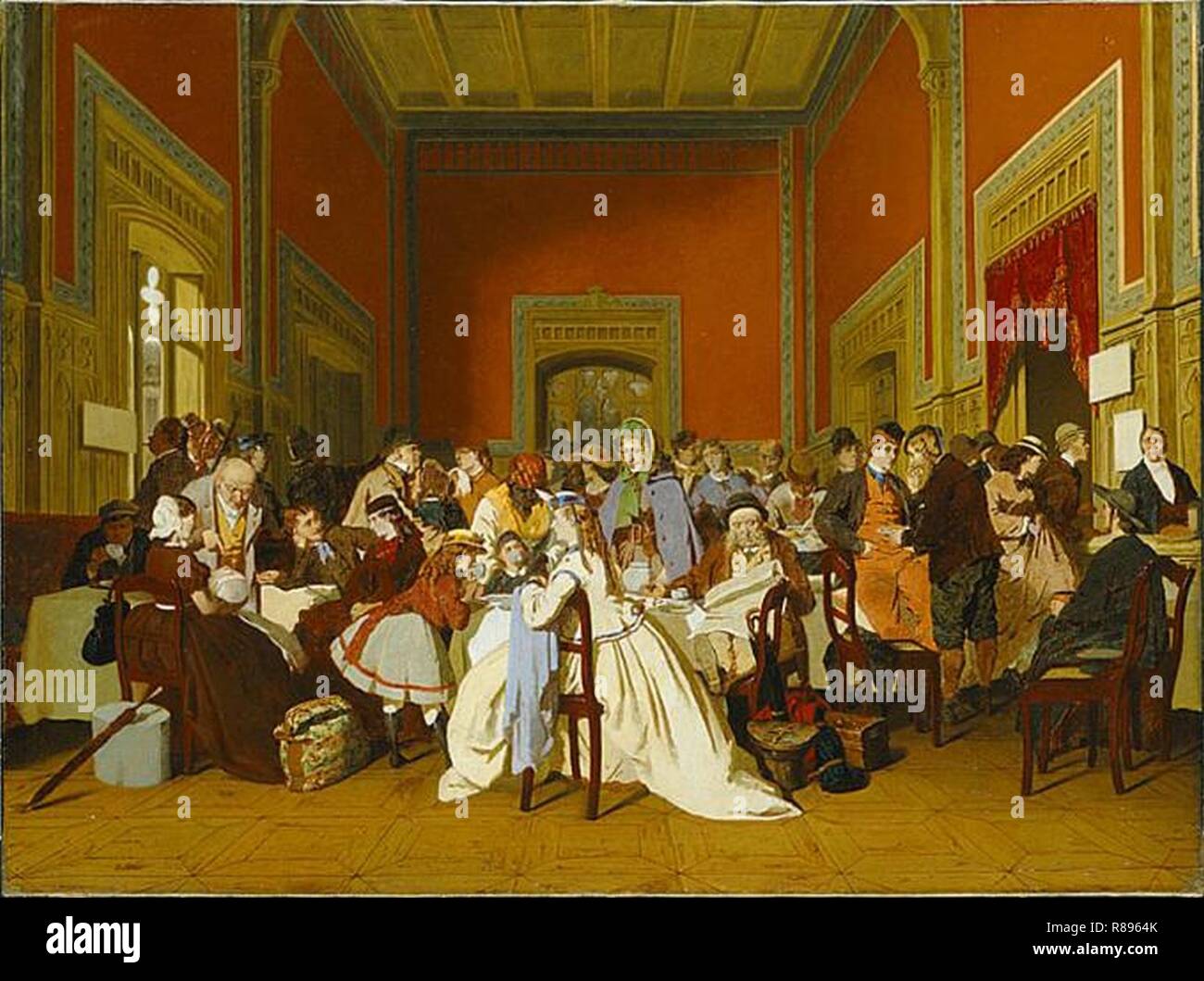Carl d´Unker-Second Class Waiting-Room Stock Photo - Alamy