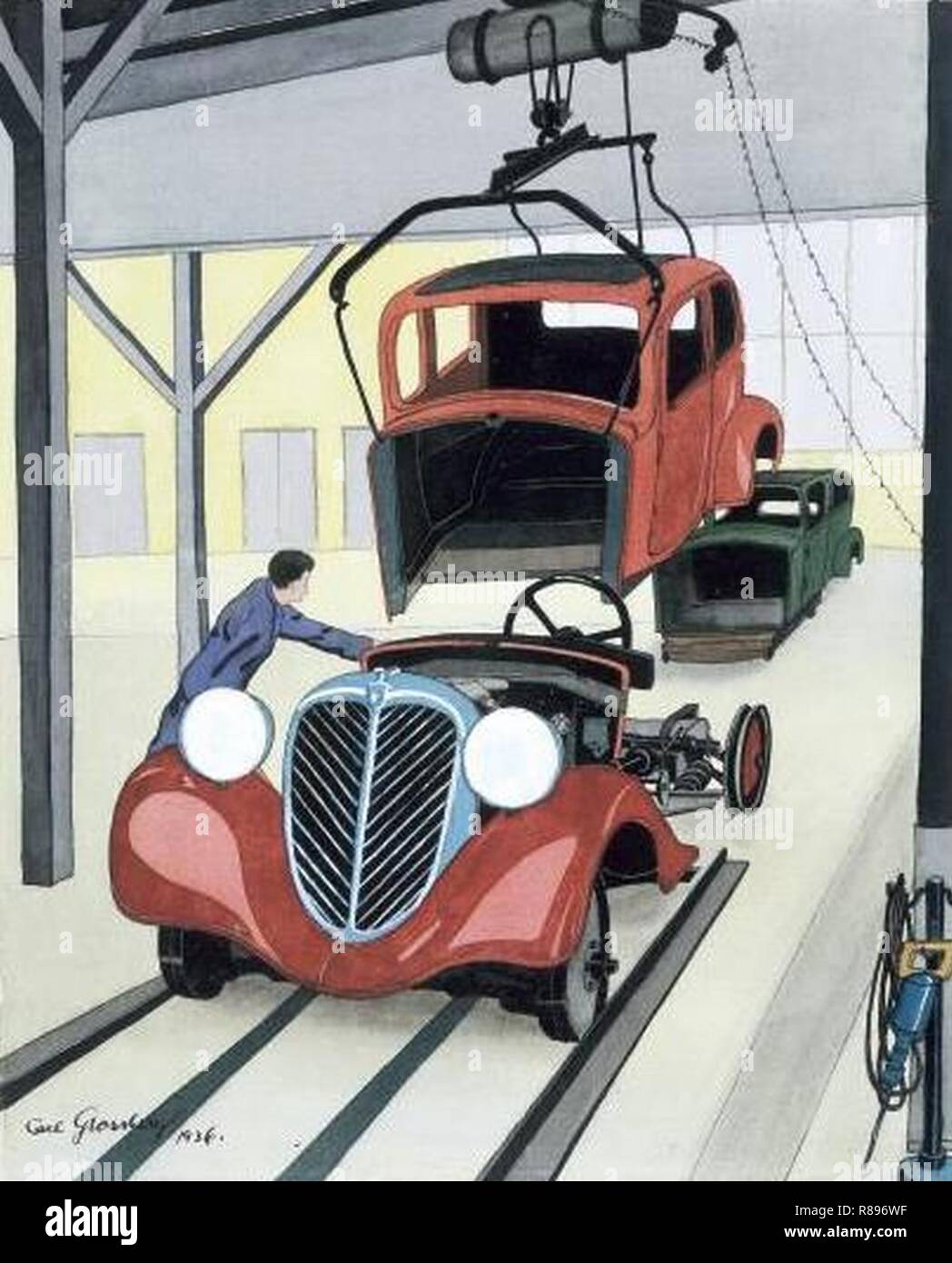 1936 car print hi-res stock photography and images - Alamy