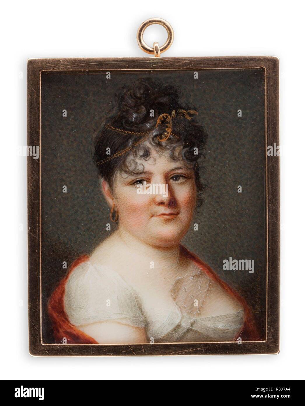 Carl Isak Rylander - Portrait of a lady Stock Photo - Alamy