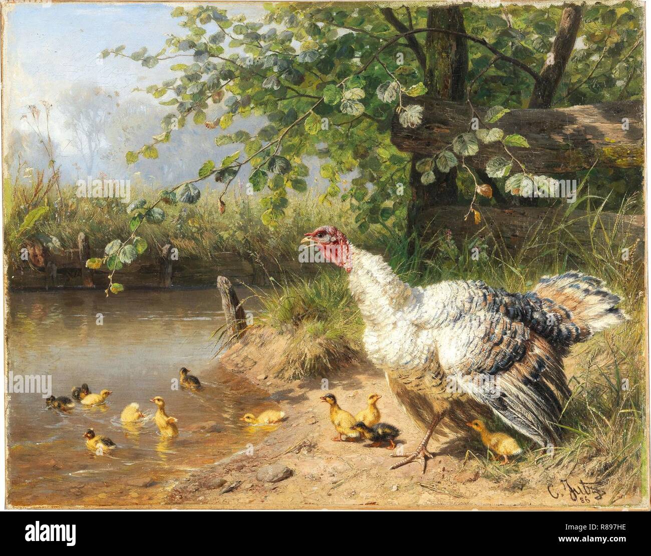 Carl Jutz der Ältere - The Disobedient Children Stock Photo - Alamy