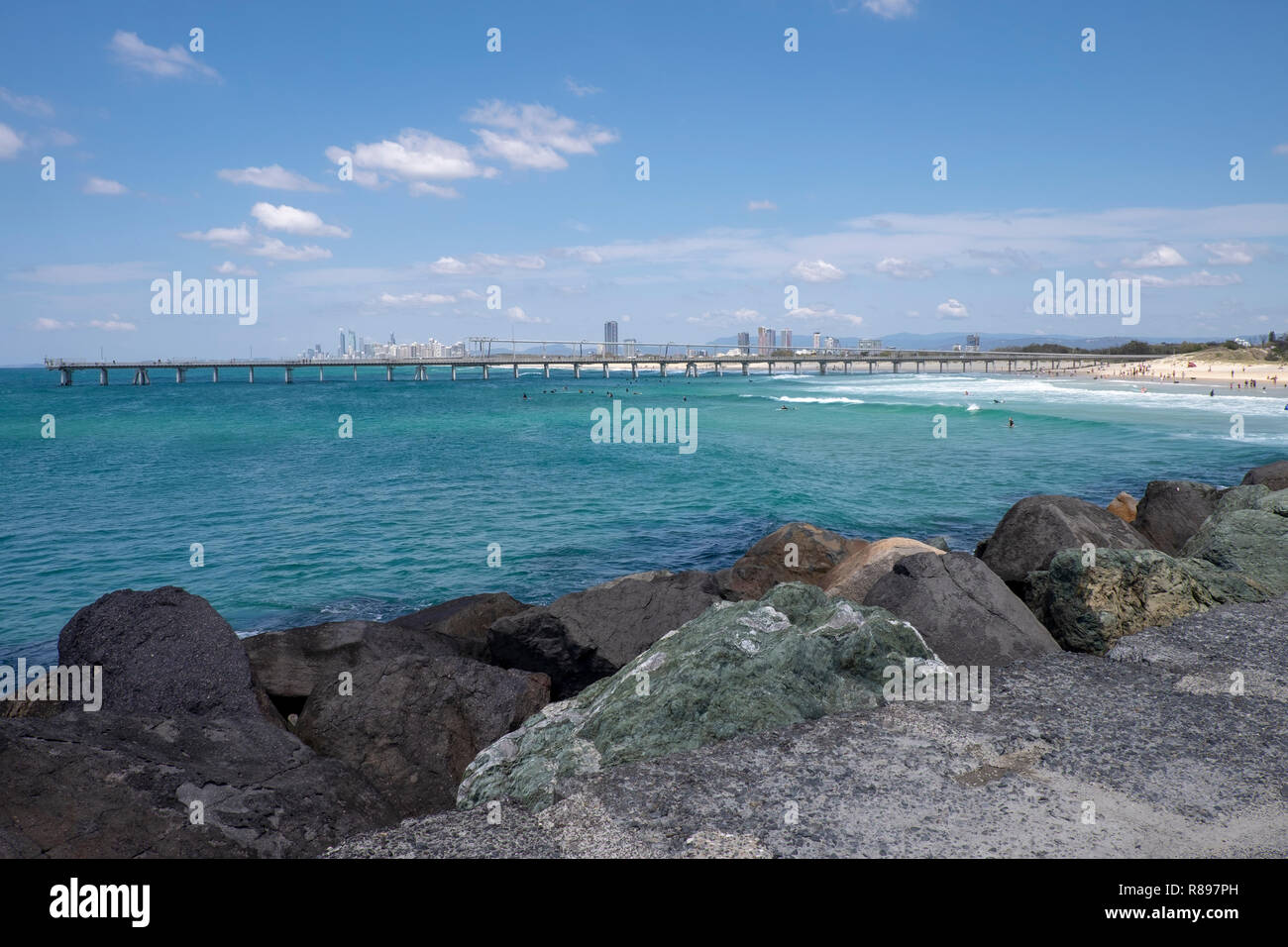 Spit beach surfers paradise hi-res stock photography and images - Alamy