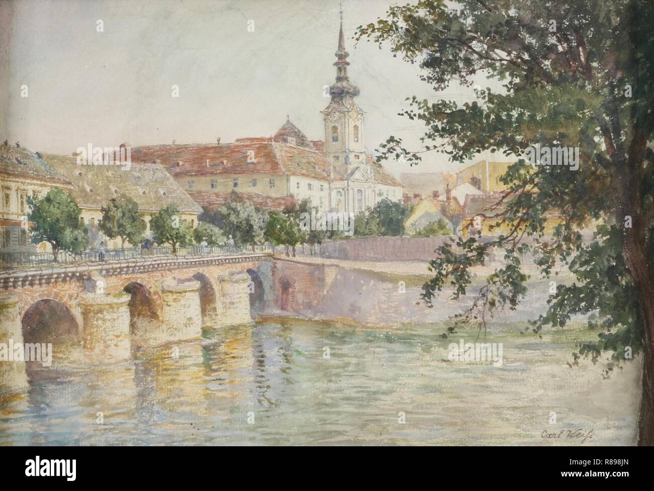 Carl Weiss Ansicht von Brünn Stock Photo - Alamy