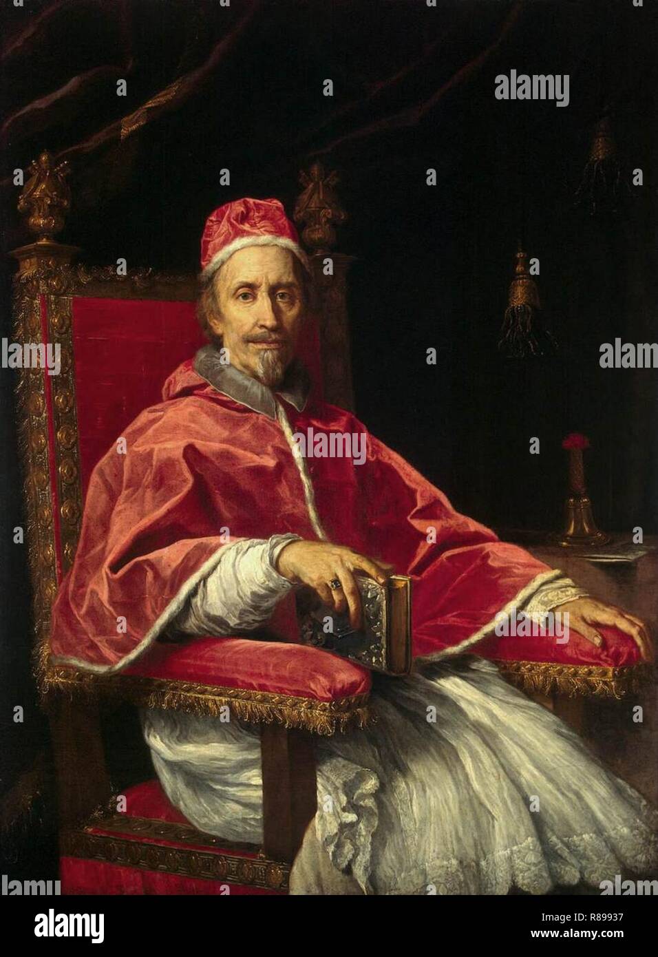 Carlo Maratta - Portrait of Pope Clement IX Stock Photo - Alamy